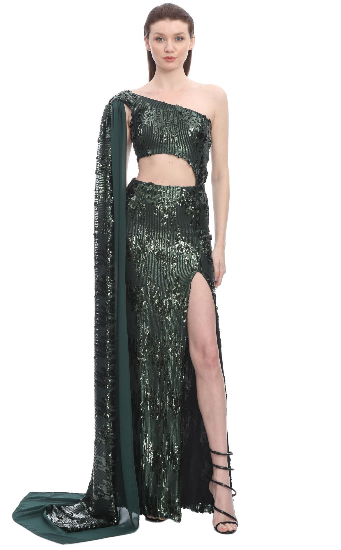 Nur Karaata-Nur Karaata Yeşil Elbise Nur Karaata-Nur Karaata Yeşil Elbise