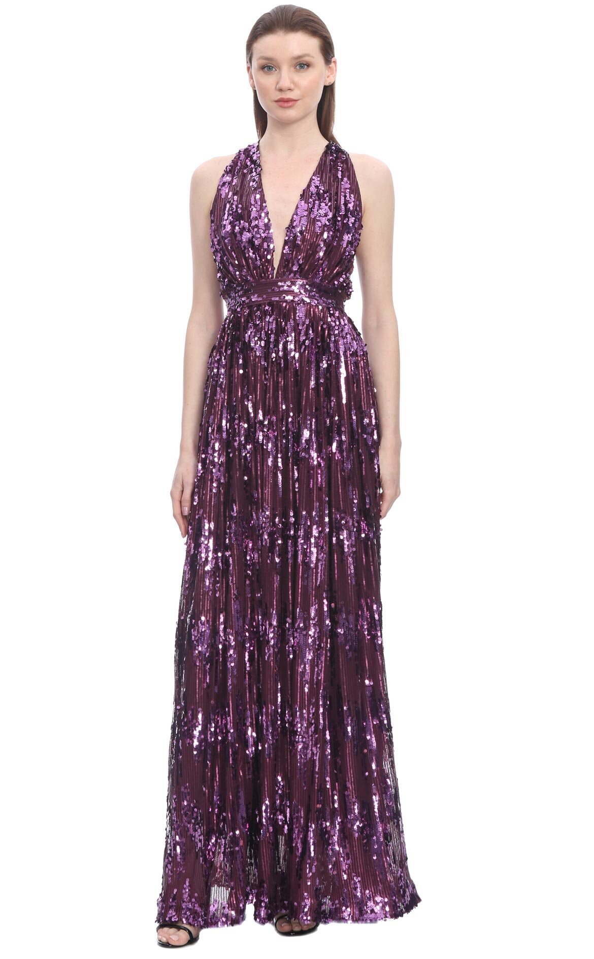 Nur Karaata-Nur Karaata Mor Elbise Nur Karaata-Nur Karaata Mor Elbise