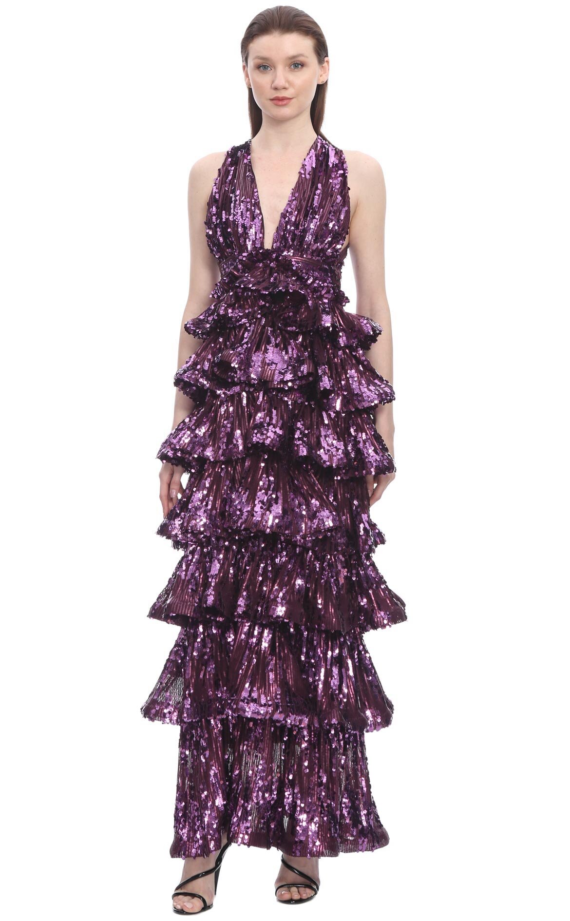 Nur Karaata-Nur Karaata Mor Elbise Nur Karaata-Nur Karaata Mor Elbise