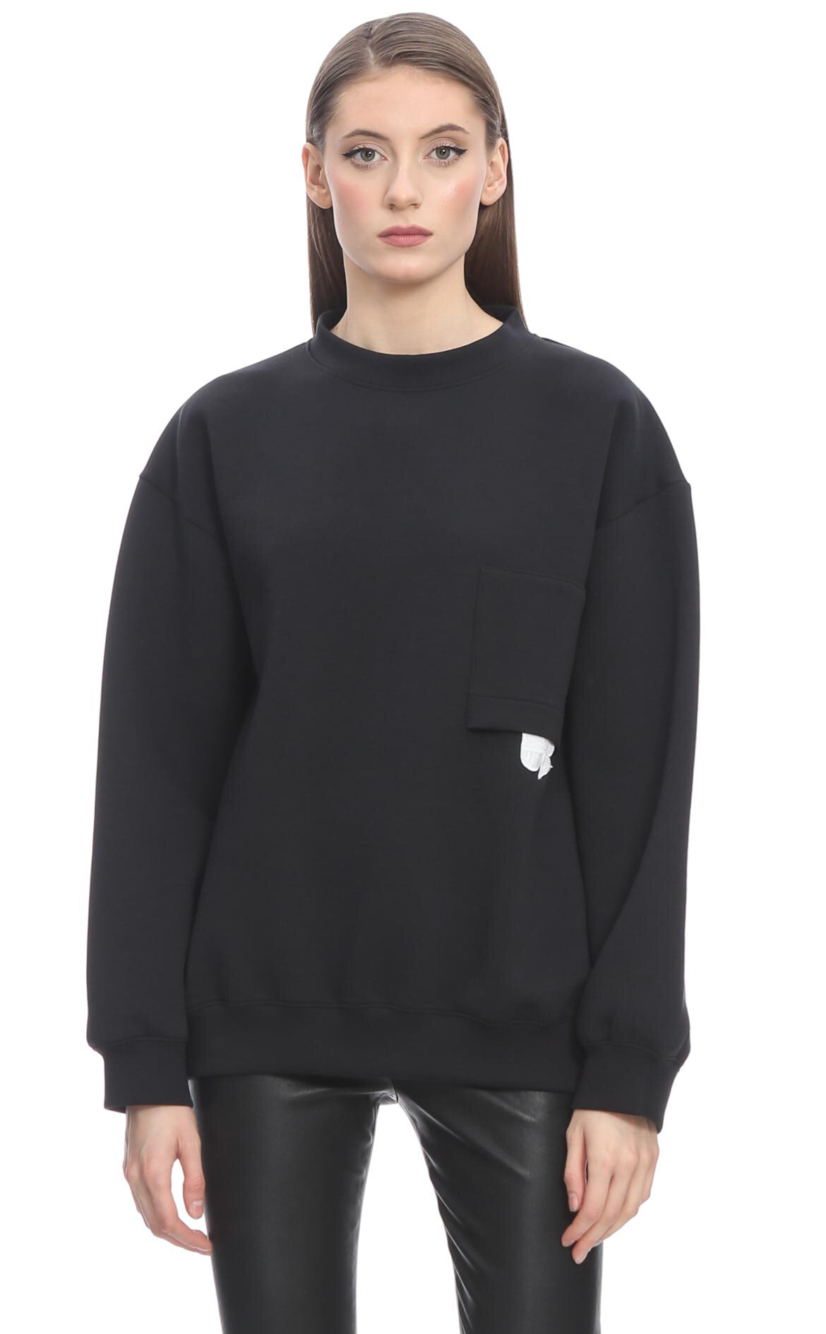 K Koncept-K Koncept Siyah Sweatshirt