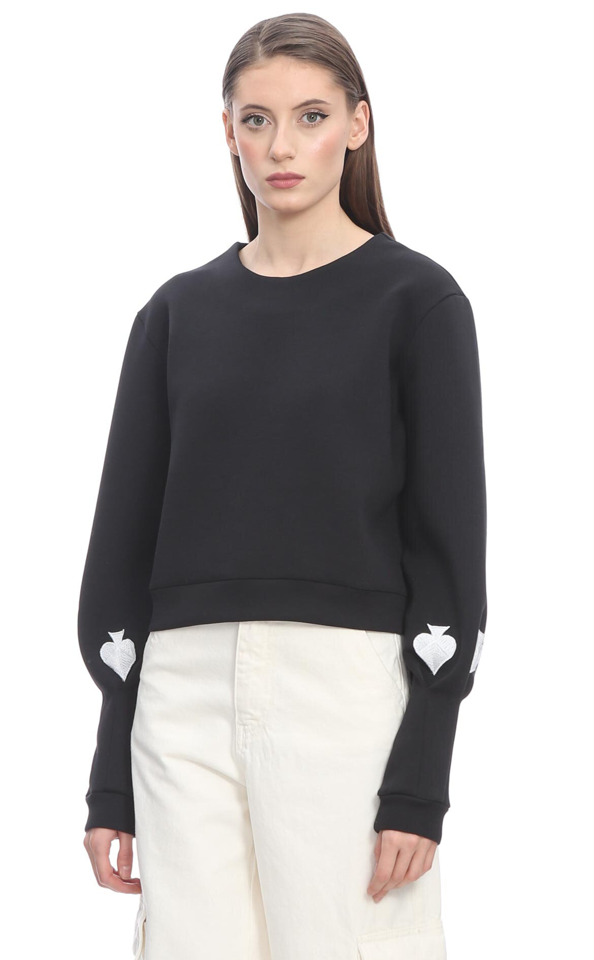 K Koncept-K Koncept Siyah Sweatshirt