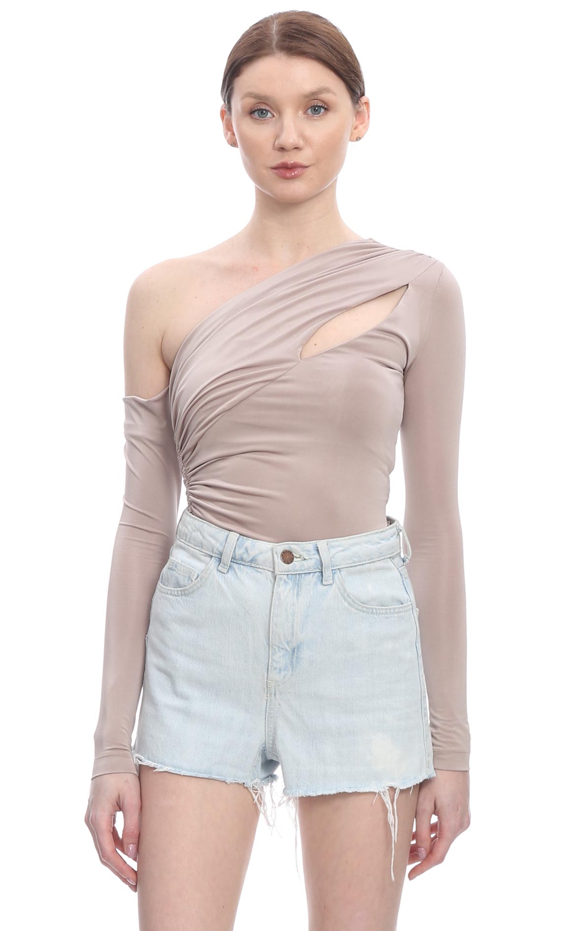 Lovemetoo-Love Me Too Bej Bluz Lovemetoo-Love Me Too Bej Bluz