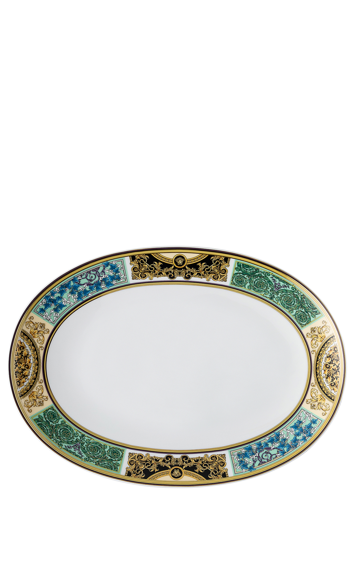 Versace-BAROCCO MOSAIC - OVAL SERVIS TABAGI, 33 CM Versace-BAROCCO MOSAIC - OVAL SERVIS TABAGI, 33 CM