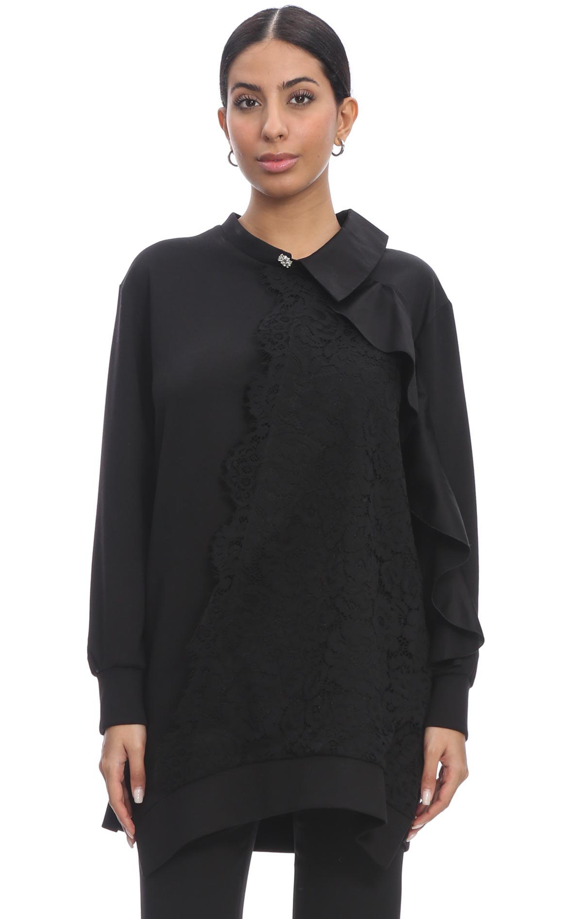 Qupra-Qupra Siyah Bluz