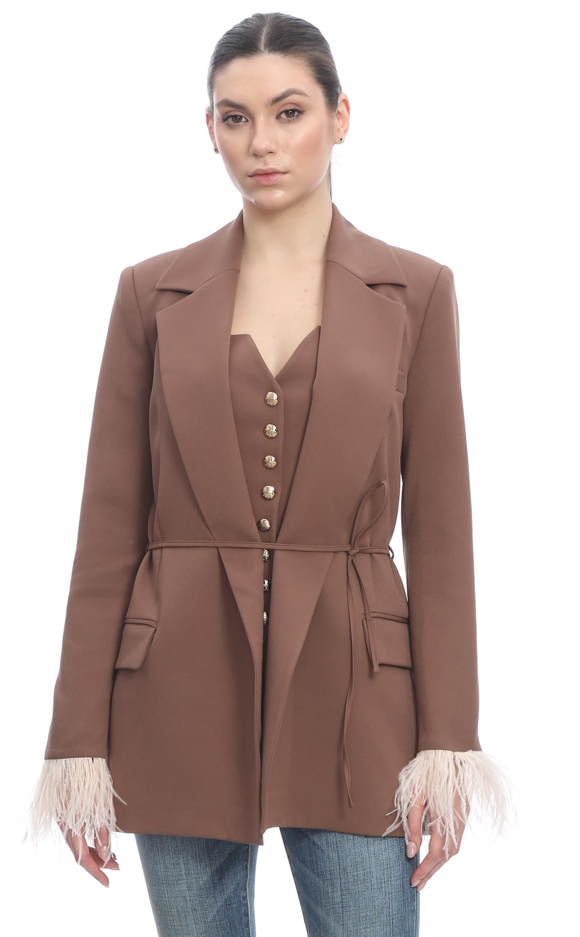 J By Jessica Kovacs-J By Jessica Kovacs Kahverengi Ceket J By Jessica Kovacs-J By Jessica Kovacs Kahverengi Ceket