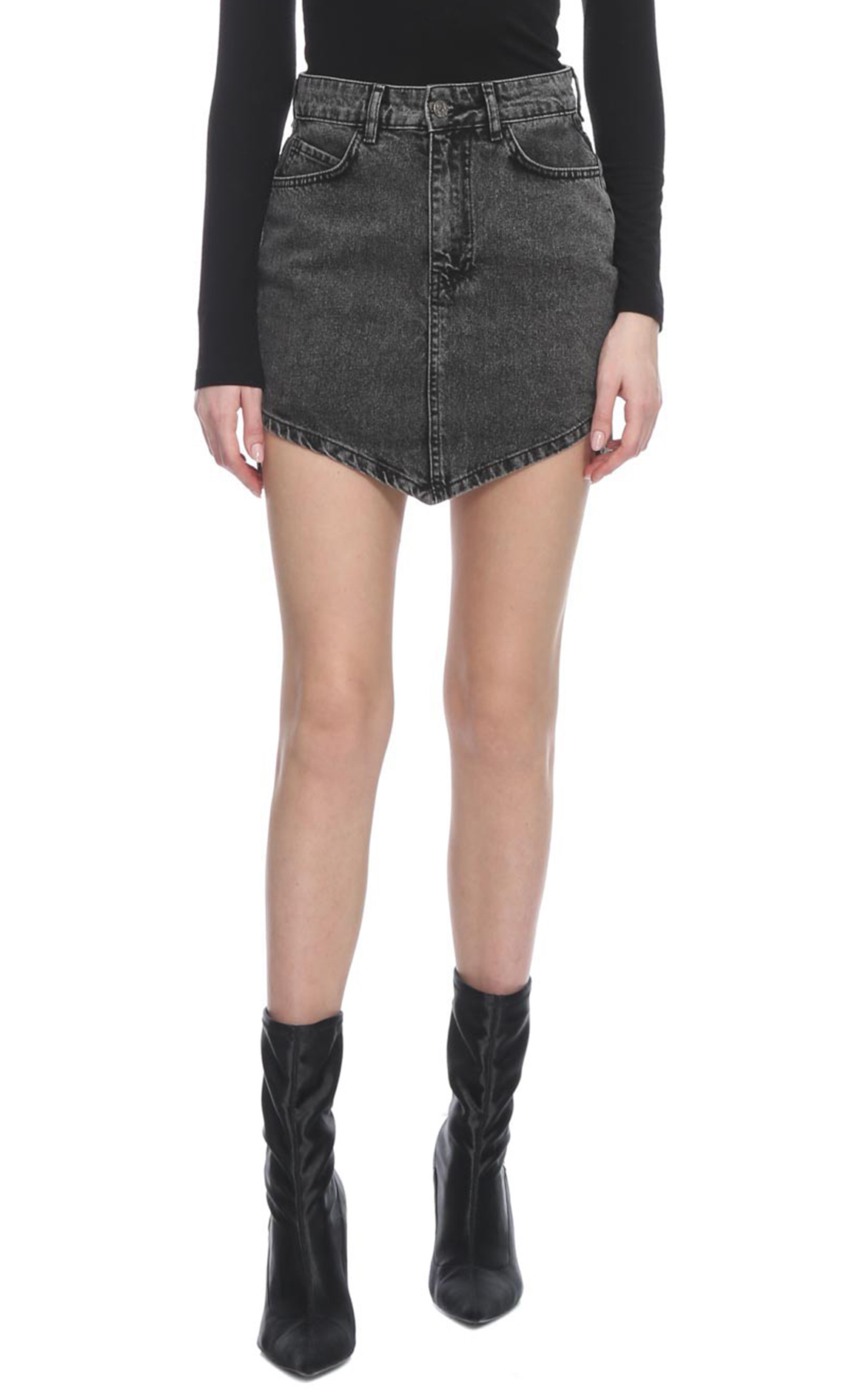 New İn-New in Antrasit Jean Etek New İn-New in Antrasit Jean Etek