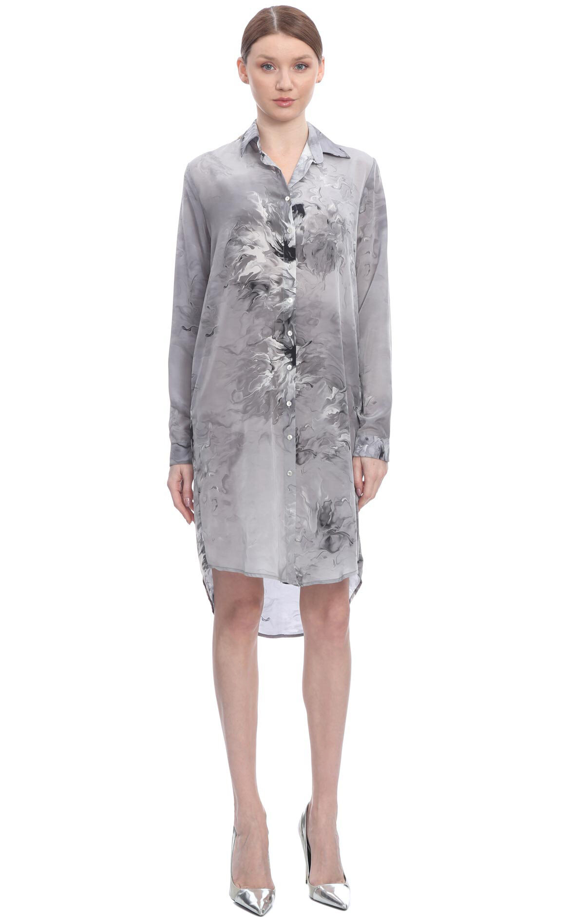 Maisa-Maisa Gri Elbise