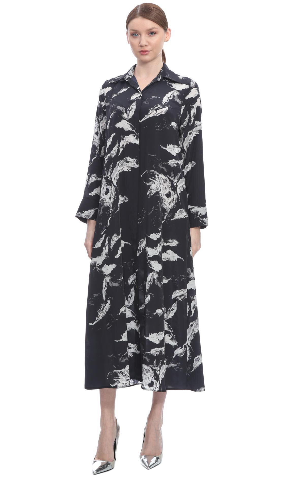 Maisa-Maisa Siyah/Beyaz Elbise