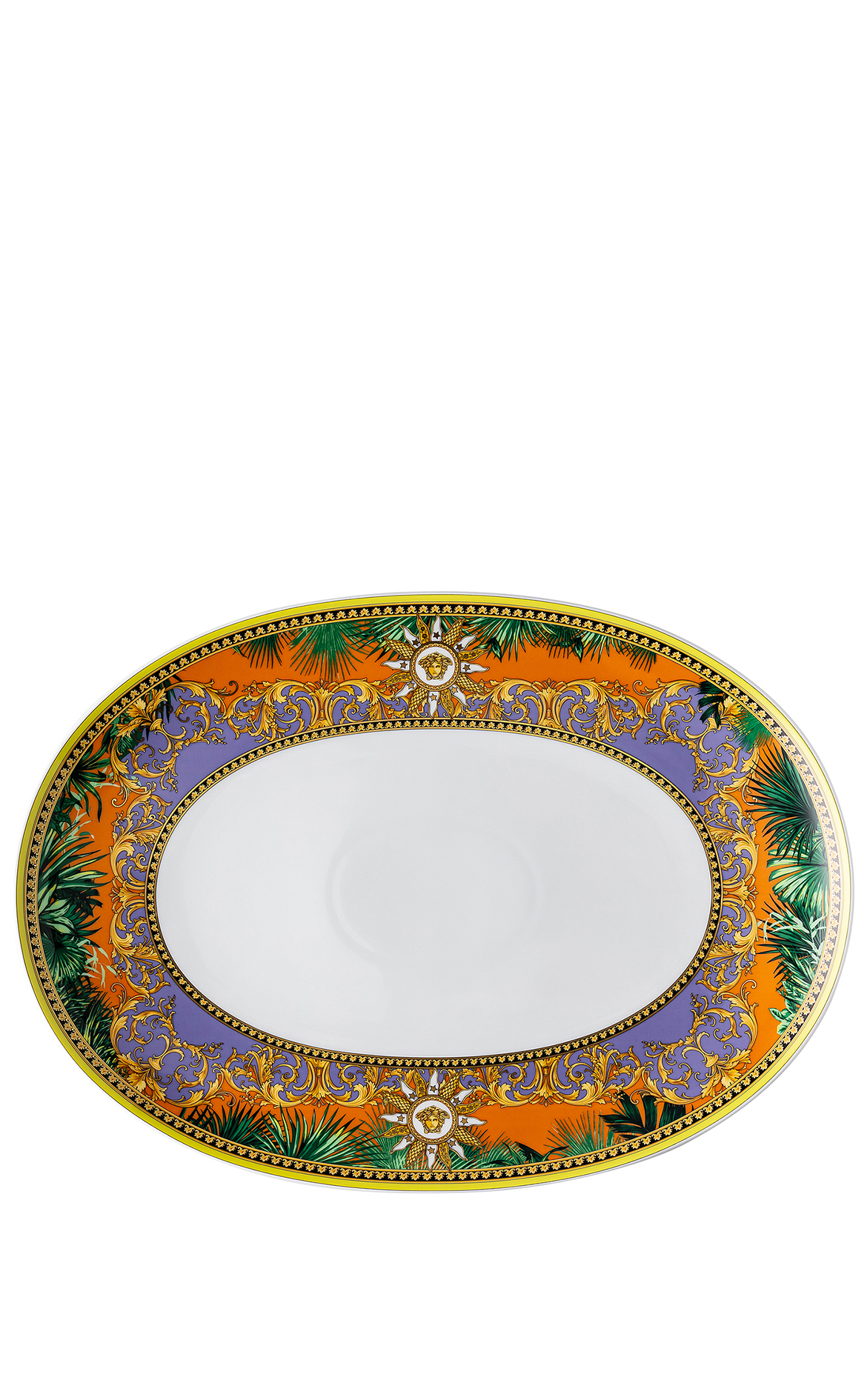 Versace-Versace Jungle Animalier- Oval Servis Tabağı. 38 cm Versace-Versace Jungle Animalier- Oval Servis Tabağı. 38 cm