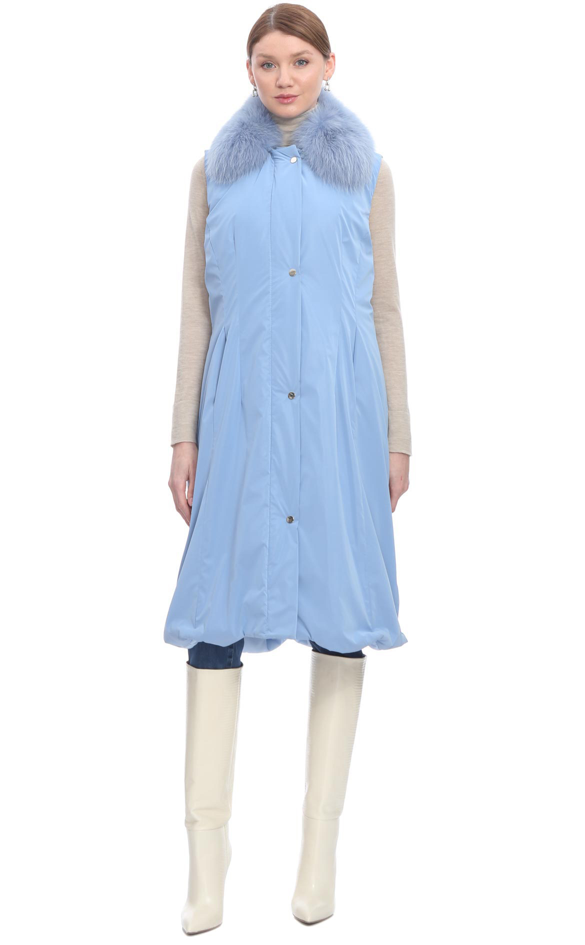 Qupra-Qupra Mavi Yelek