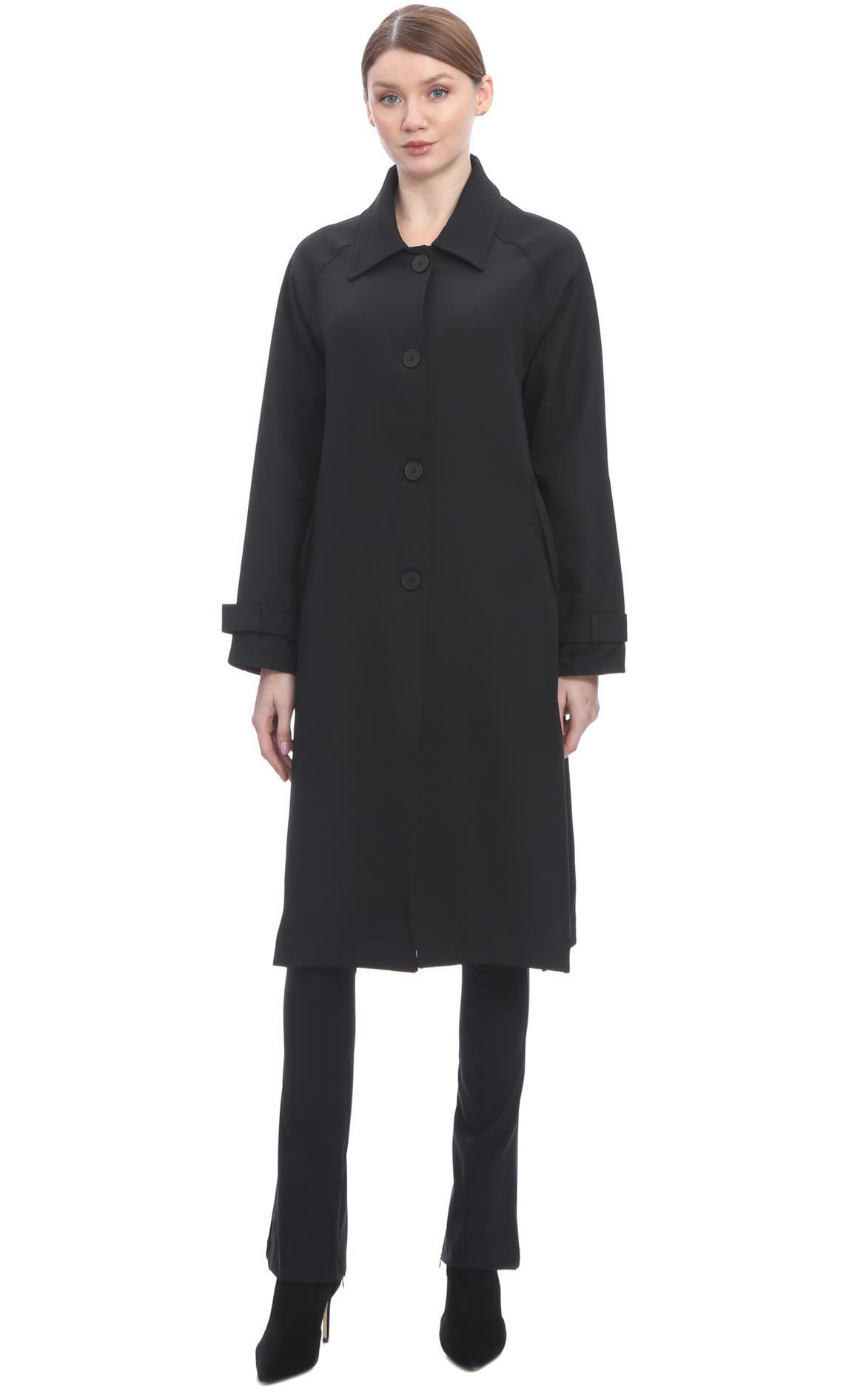 Yaqa-Yaqa Siyah Trençkot Yaqa-Yaqa Siyah Trençkot