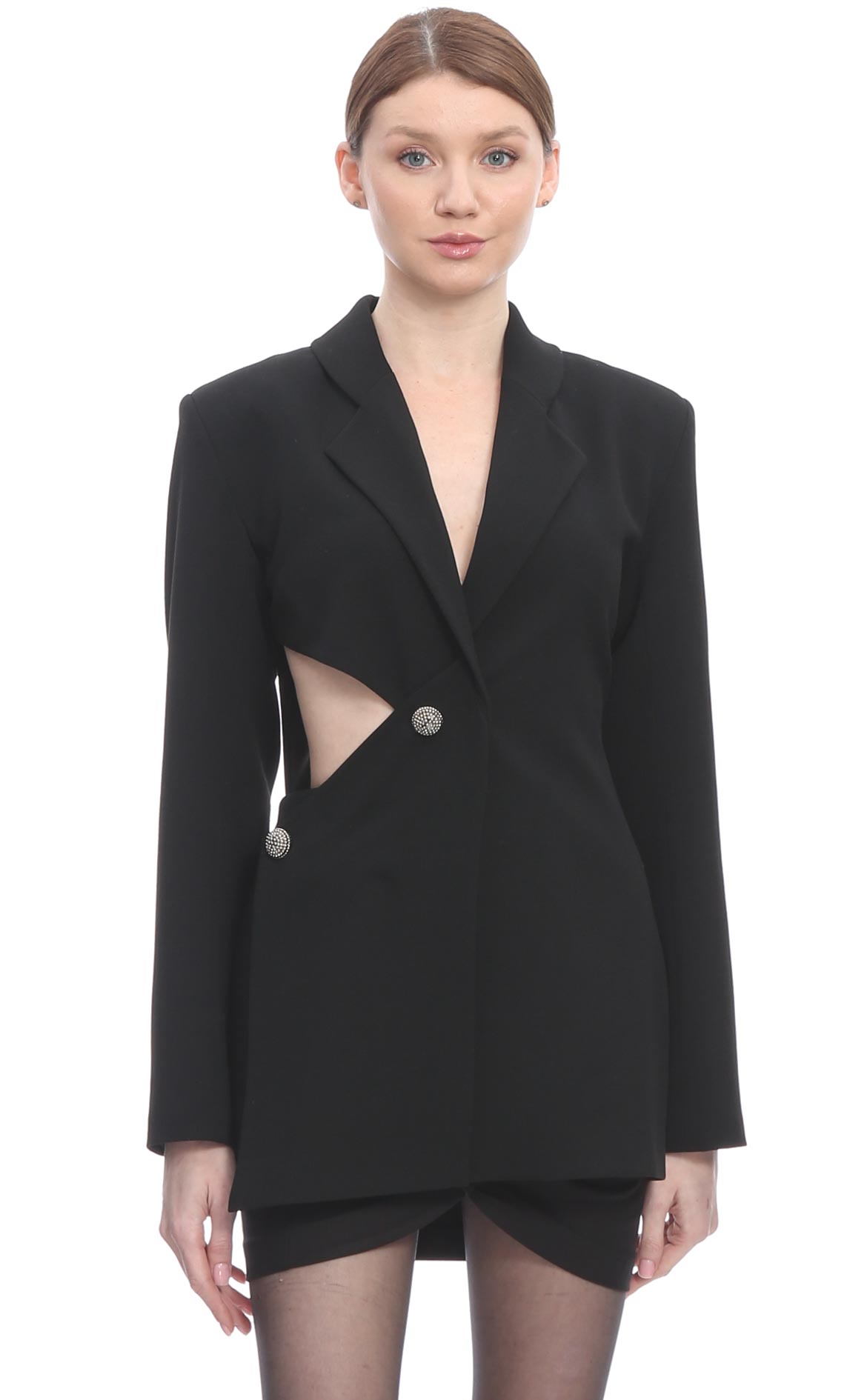 Feel The Lotus-Feel The Lotus Siyah Blazer Ceket Feel The Lotus-Feel The Lotus Siyah Blazer Ceket