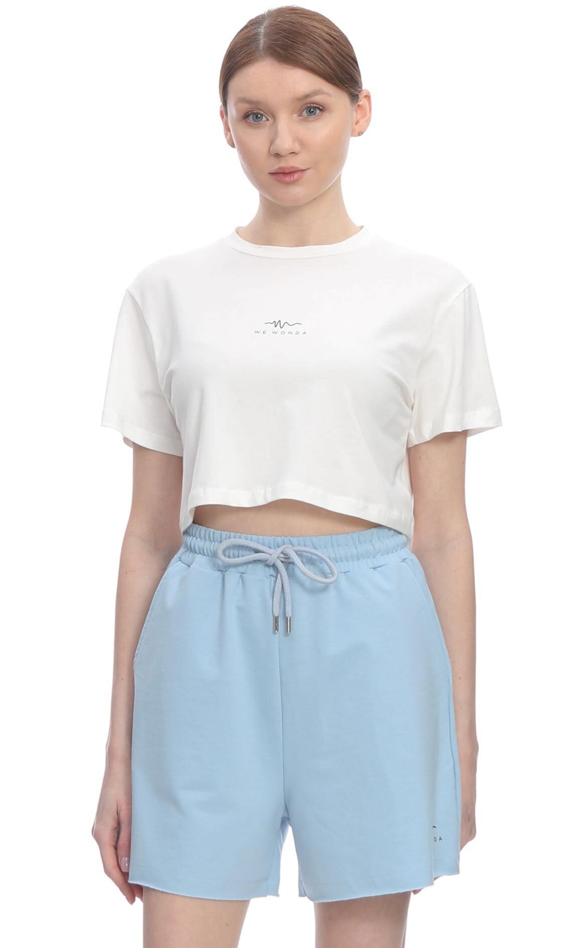 Wewon Style-Wewon Style Ekru T-Shirt Wewon Style-Wewon Style Ekru T-Shirt