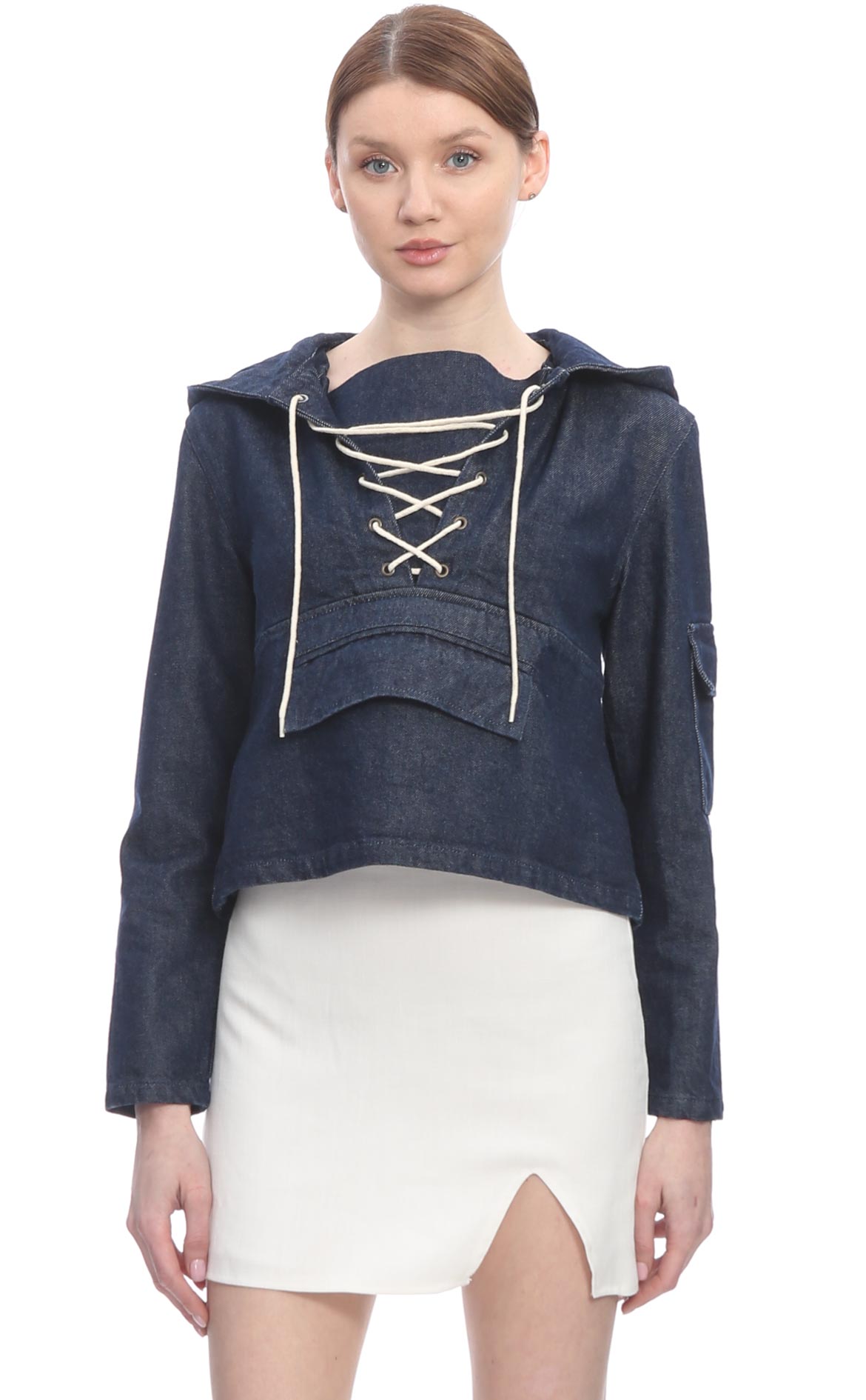 Cotier Denim-Cotier Denim Mavi Sweatshirt