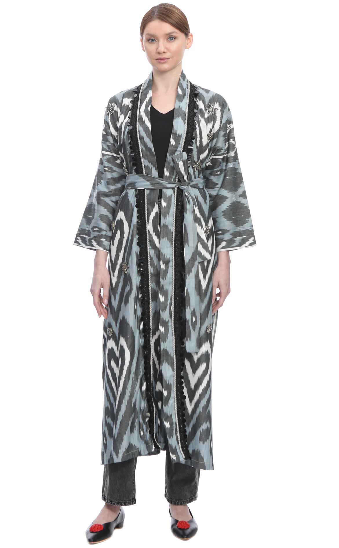 Haral Design-Haral Desing Gri Kaftan Haral Design-Haral Desing Gri Kaftan