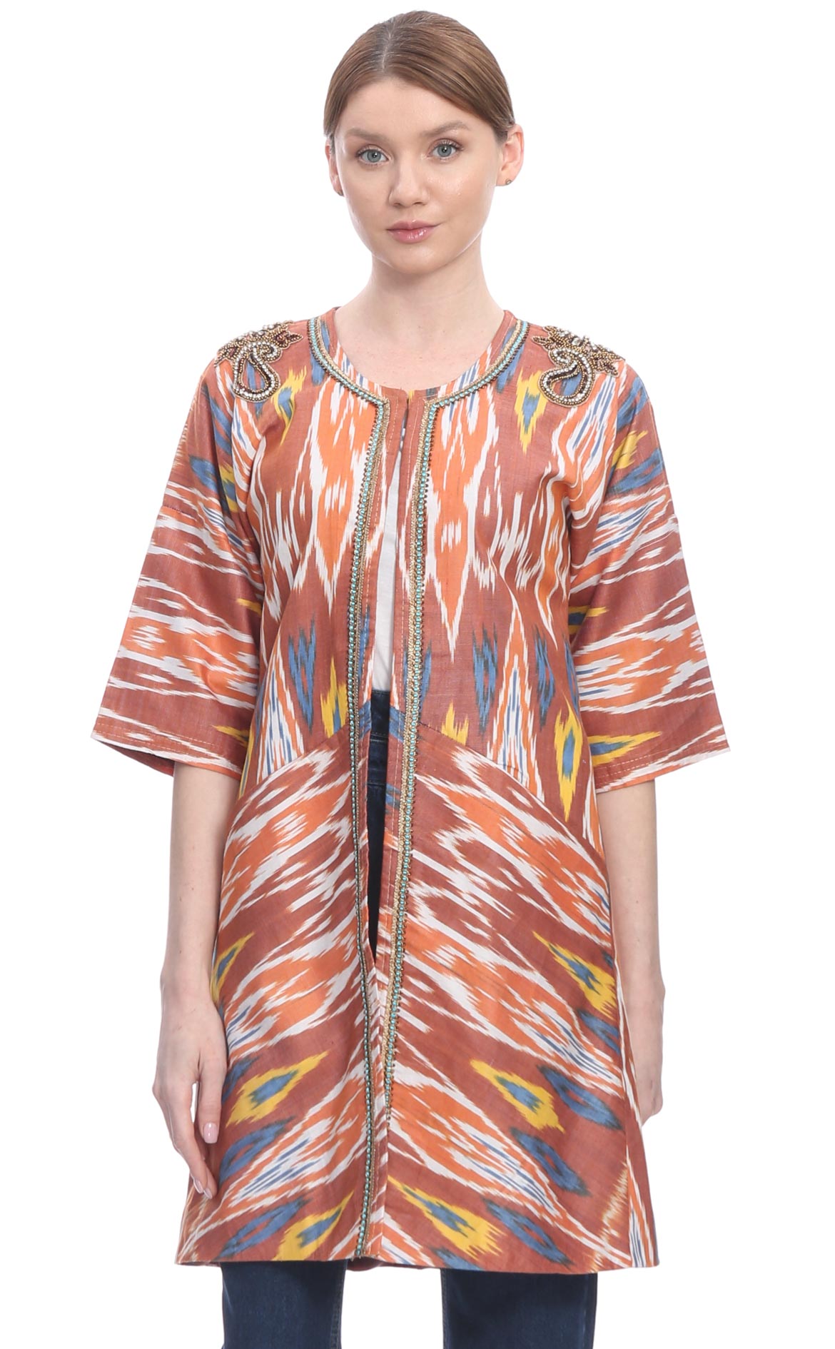 Haral Design-Haral Desing Kahverengi Kaftan Haral Design-Haral Desing Kahverengi Kaftan