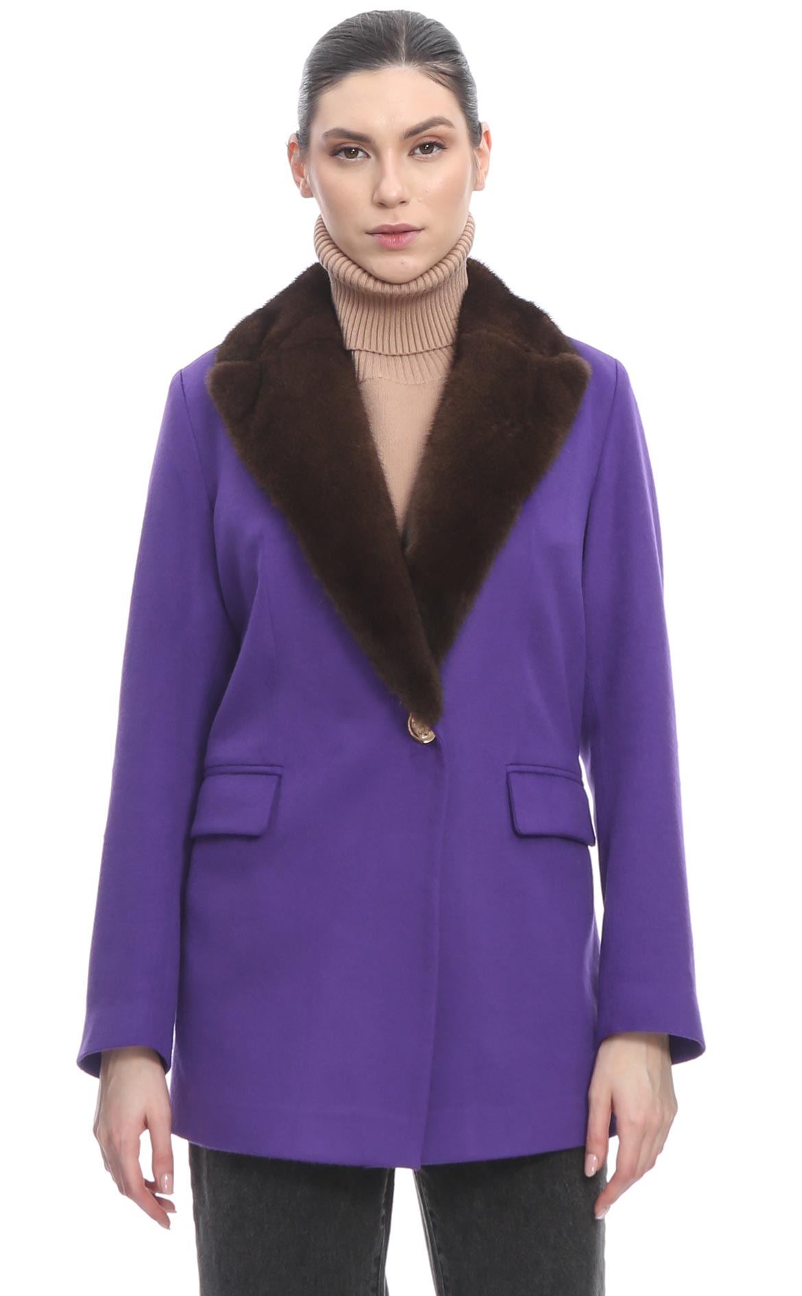 Berinza-Berinza Mor Blazer Ceket Berinza-Berinza Mor Blazer Ceket