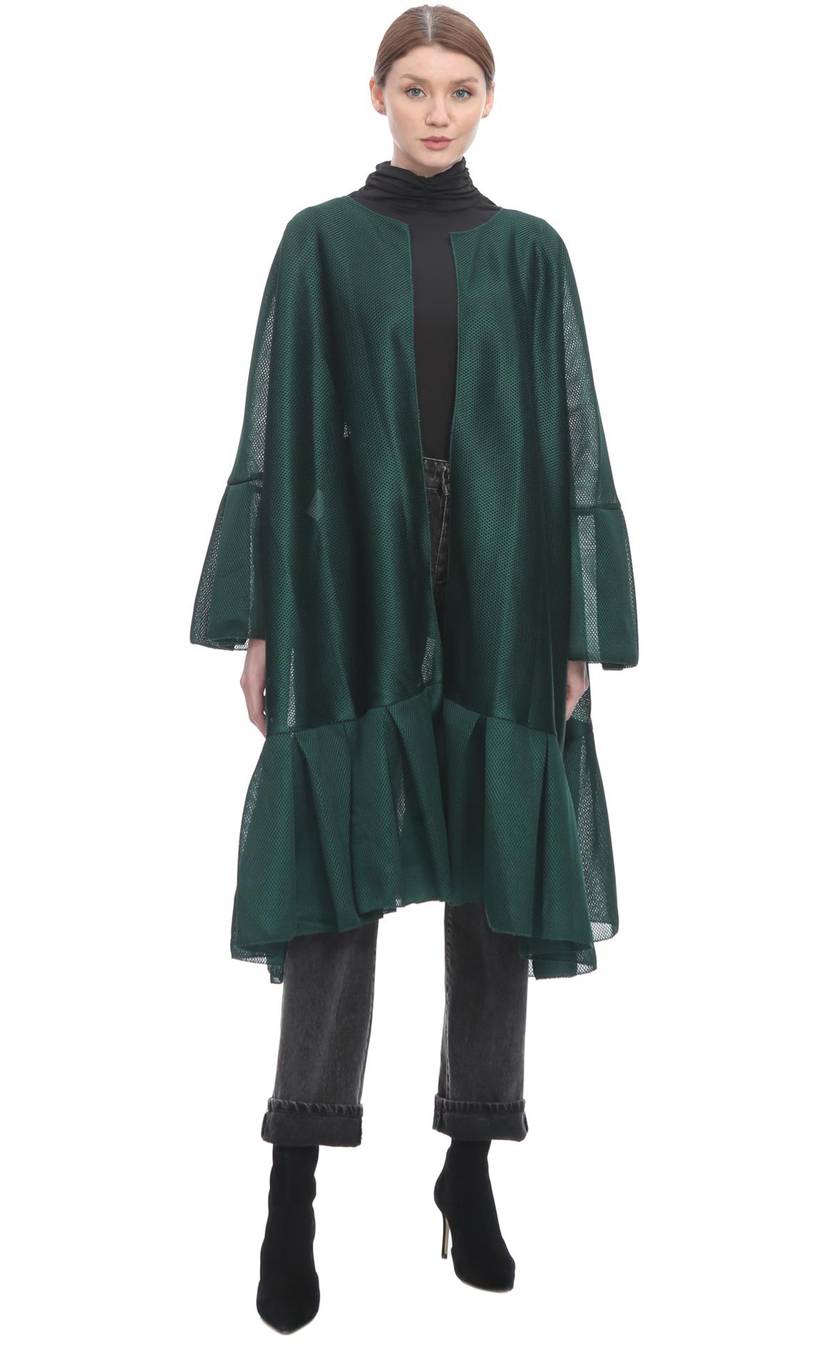 Çiğdem Akın-Çiğdem Akın Yeşil Kimono Çiğdem Akın-Çiğdem Akın Yeşil Kimono