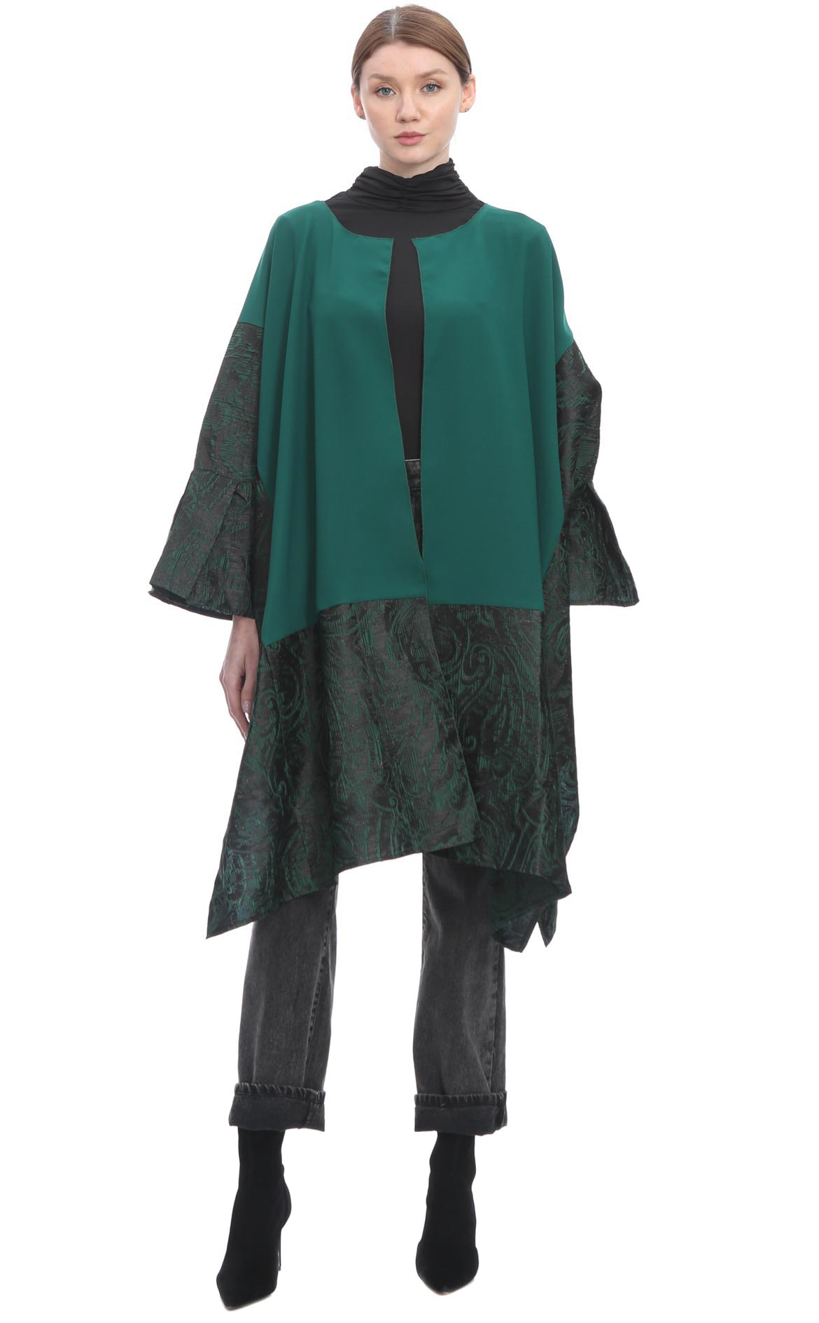 Çiğdem Akın-Çiğdem Akın Yeşil Kimono Çiğdem Akın-Çiğdem Akın Yeşil Kimono