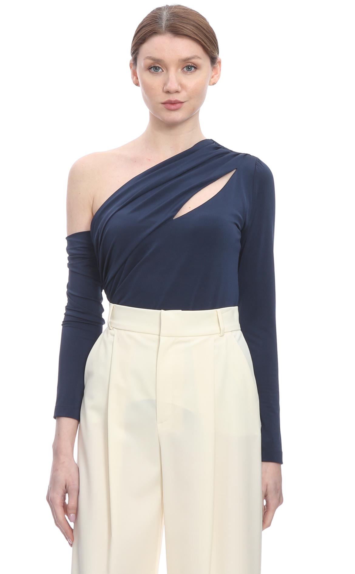 Lovemetoo-Love Me Too Lacivert Bluz Lovemetoo-Love Me Too Lacivert Bluz