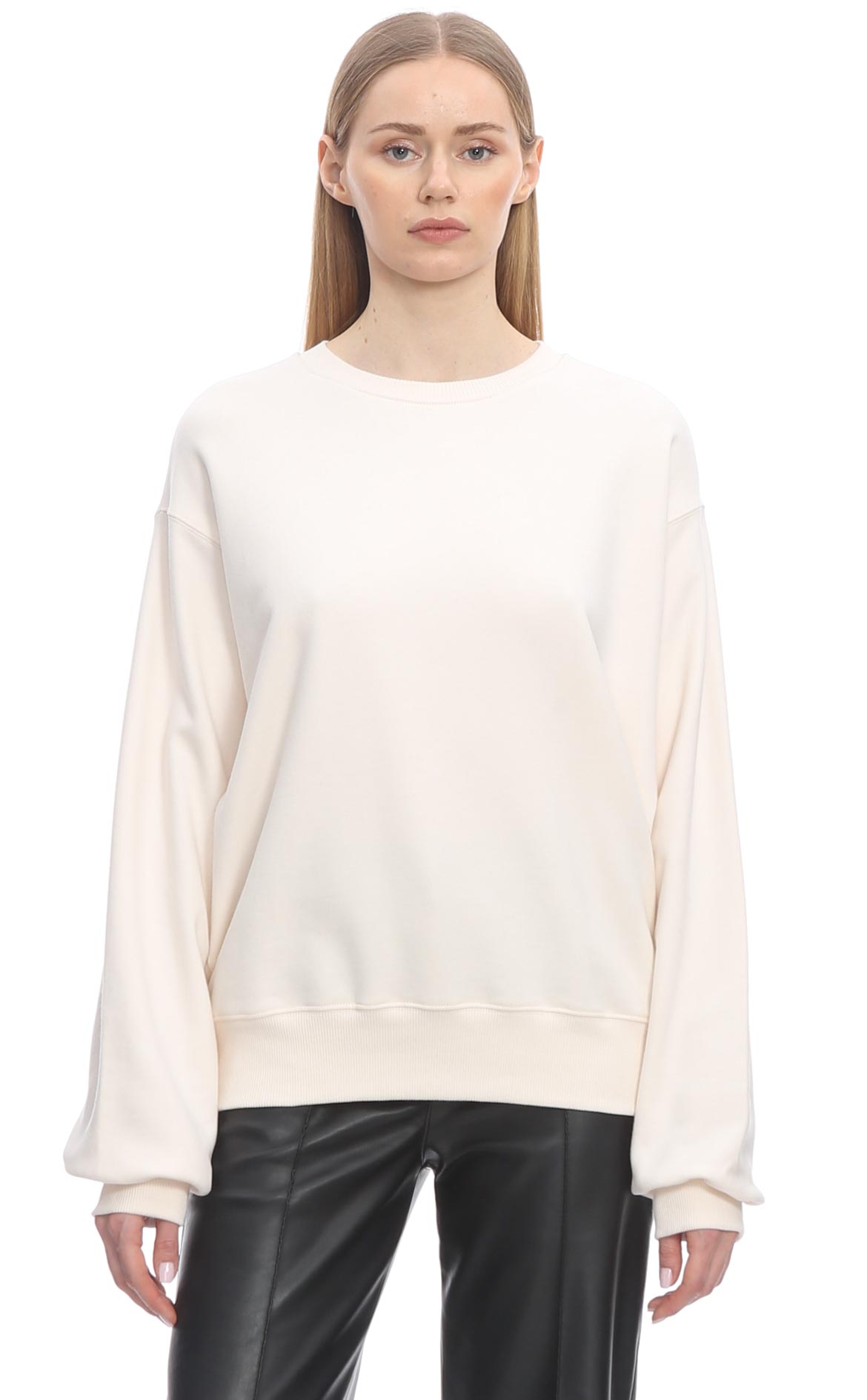 Ivy&Oak-Ivy&Oak Krem Rengi Sweatshirt