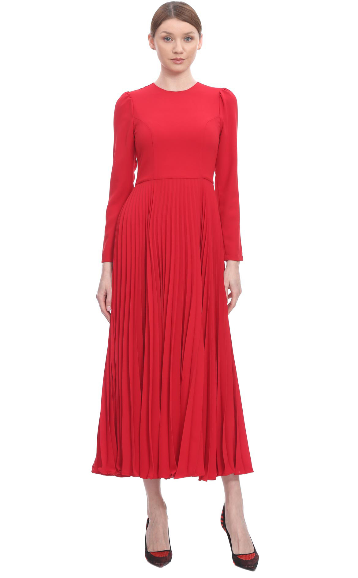 Miha Kadın Kırmızı Elbise MHAMH06.0195RED-RED - Brandroom