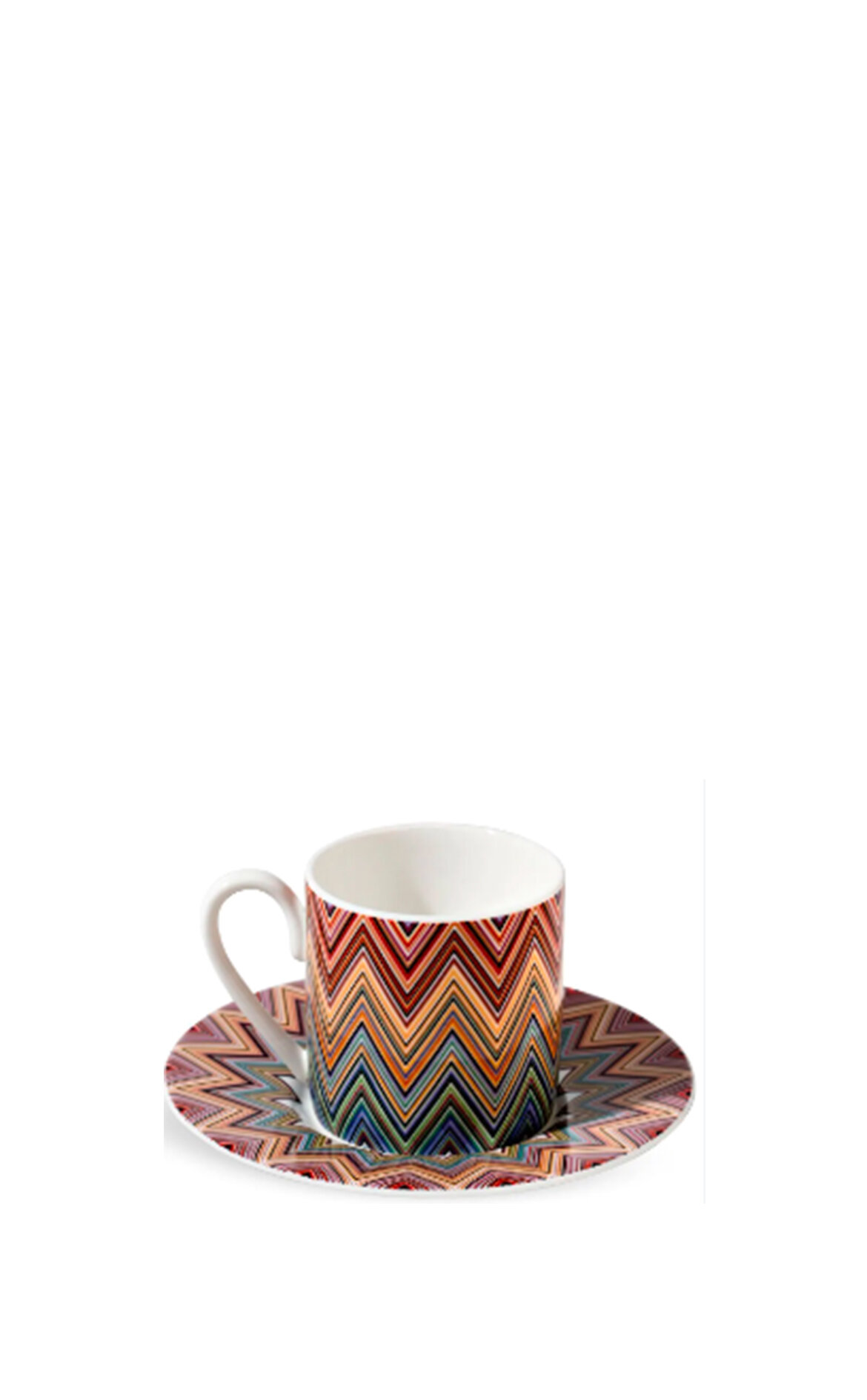 Missoni Home-Missoni Zig Zag Jarris 156, 2 Kişilik Türk Kahvesi Fincan ve Tabağı