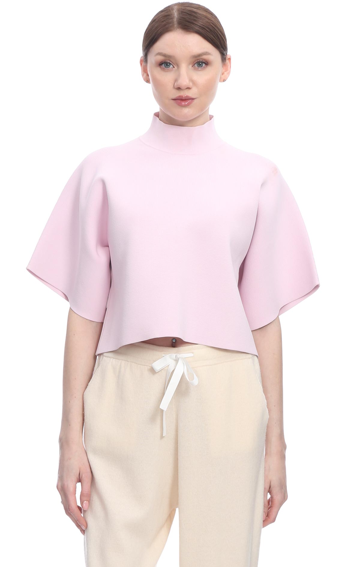 Herve Leger-Herve Leger Pudra Rengi Bluz Herve Leger-Herve Leger Pudra Rengi Bluz