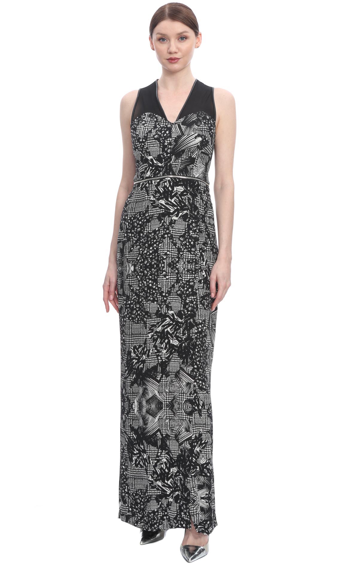 Yigal Azrouel-Yigal Azrouel Siyah/Beyaz Gece Elbise Yigal Azrouel-Yigal Azrouel Siyah/Beyaz Gece Elbise