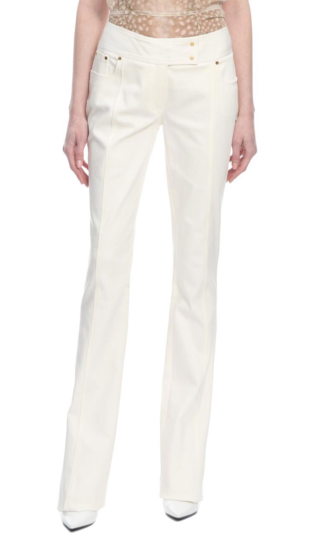Tom Ford-Tom Ford Ekru Pantolon Tom Ford-Tom Ford Ekru Pantolon