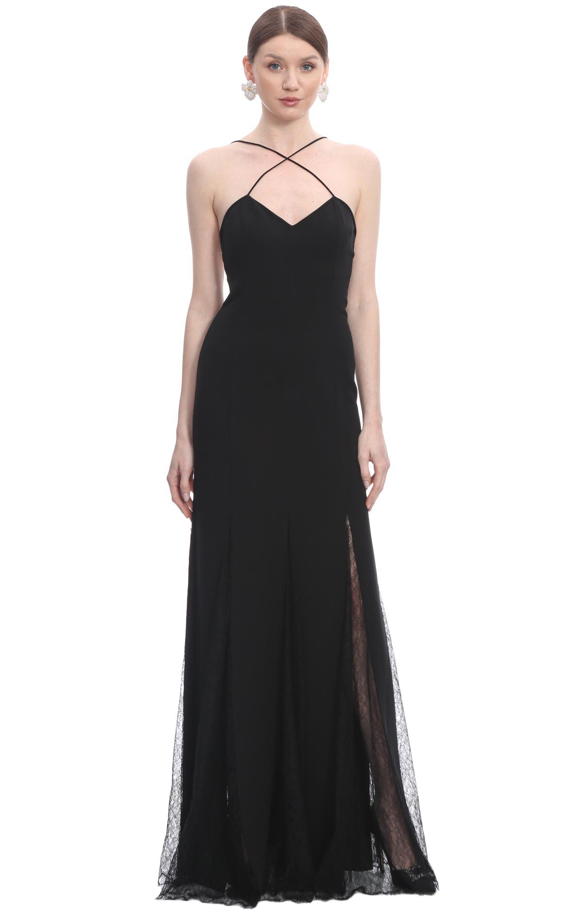 Michael Kors Collection-Michael Kors Collection Siyah Gece Elbisesi Michael Kors Collection-Michael Kors Collection Siyah Gece Elbisesi