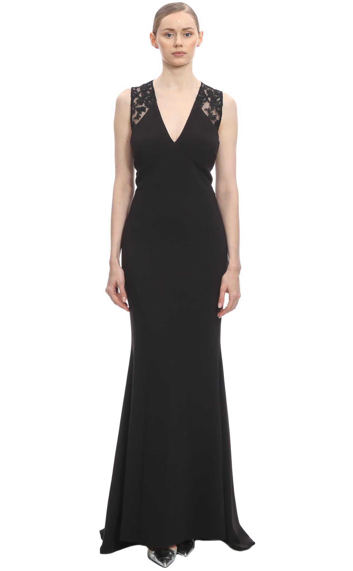 JS Collections-JS Collections Siyah Gece Elbisesi JS Collections-JS Collections Siyah Gece Elbisesi