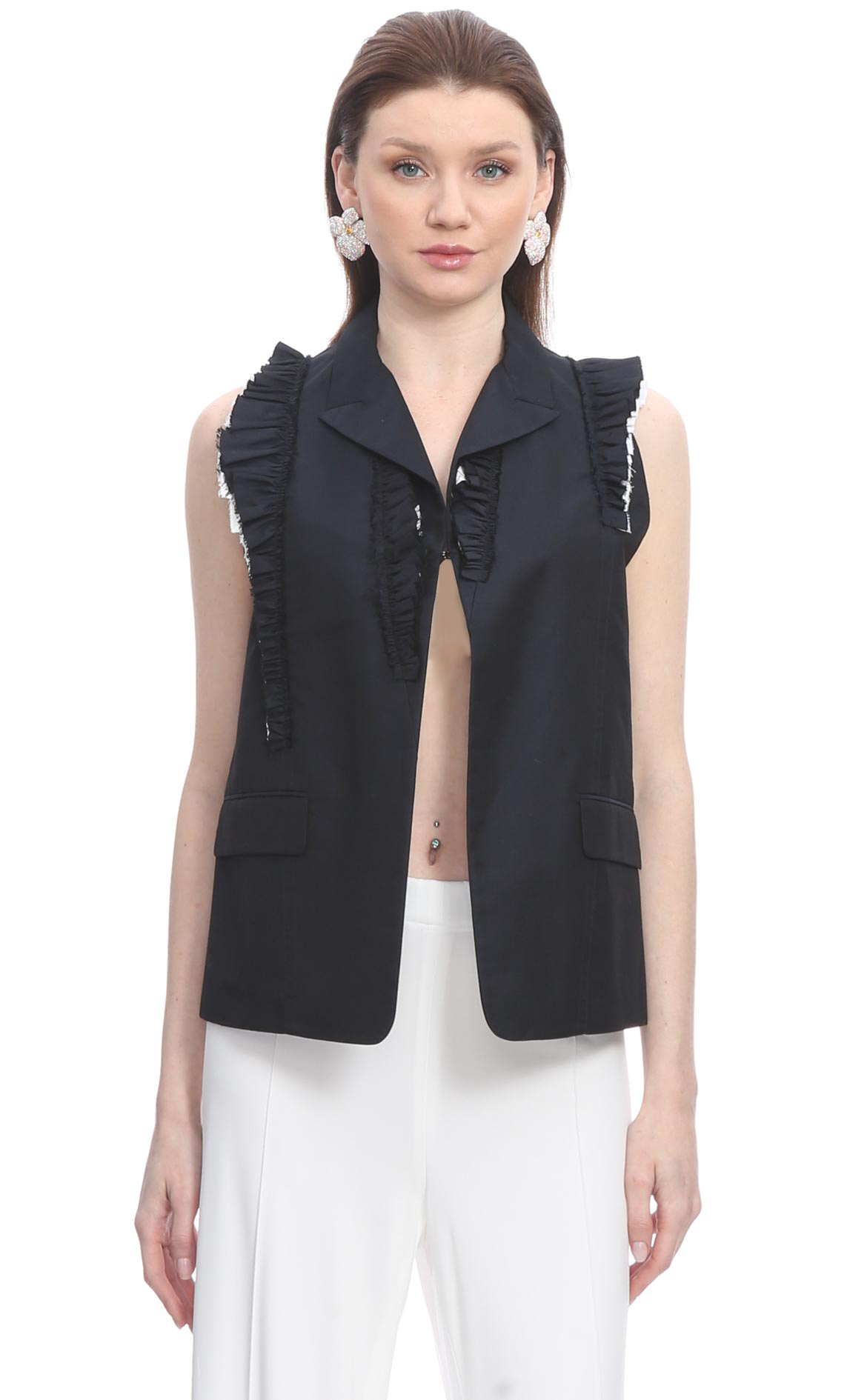 Jil Sander-Jil Sander Lacivert Yelek Jil Sander-Jil Sander Lacivert Yelek