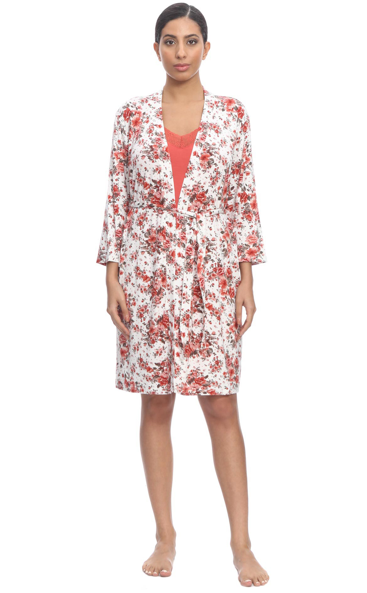 G-Lingerie-G-Lingerie Kiremit Rengi Sabahlık G-Lingerie-G-Lingerie Kiremit Rengi Sabahlık