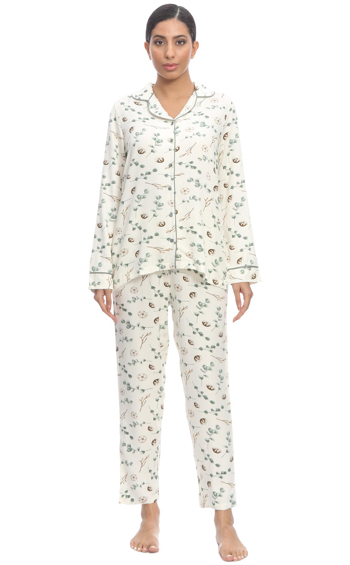 G-Lingerie-G-Lingerie Ekru Pijama Takımı G-Lingerie-G-Lingerie Ekru Pijama Takımı