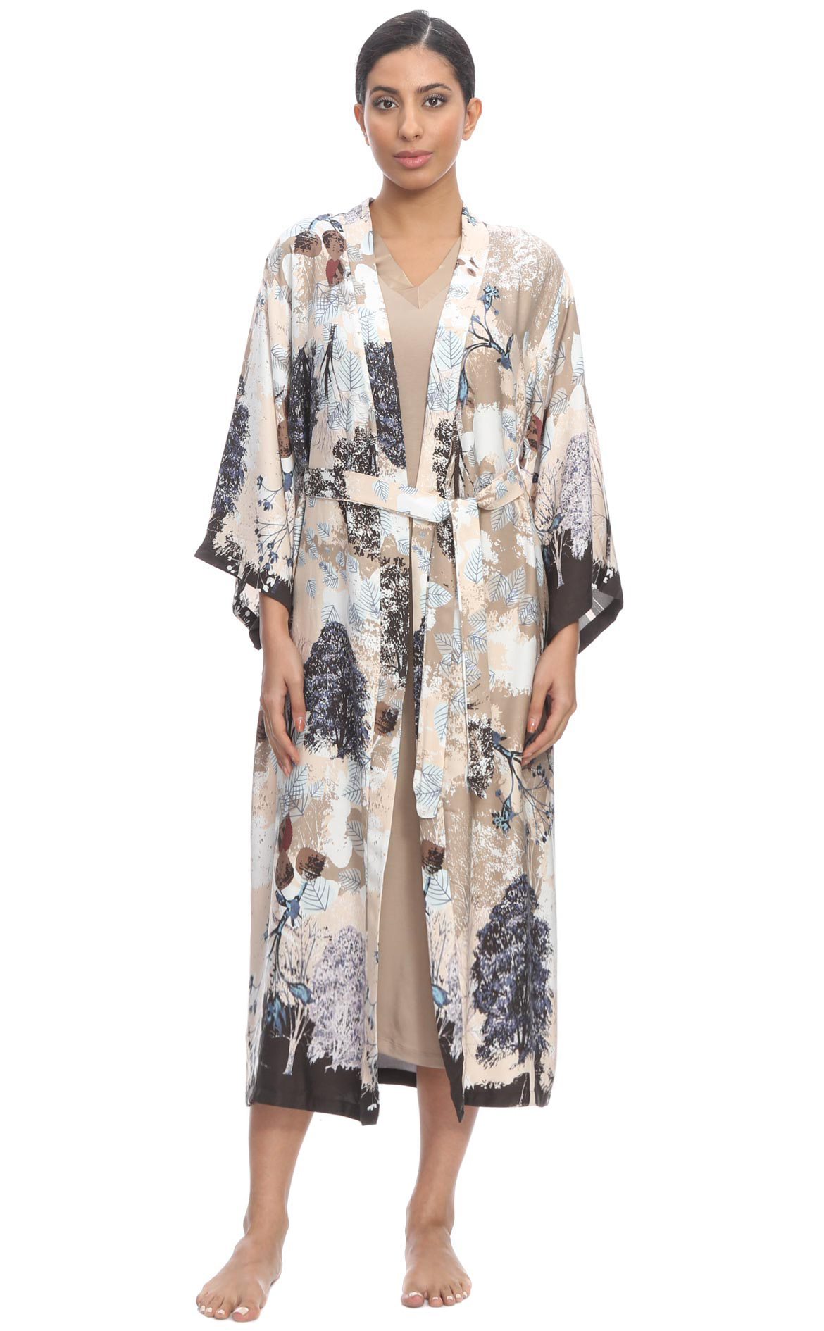 G-Lingerie-G-Lingerie Bej Sabahlık G-Lingerie-G-Lingerie Bej Sabahlık
