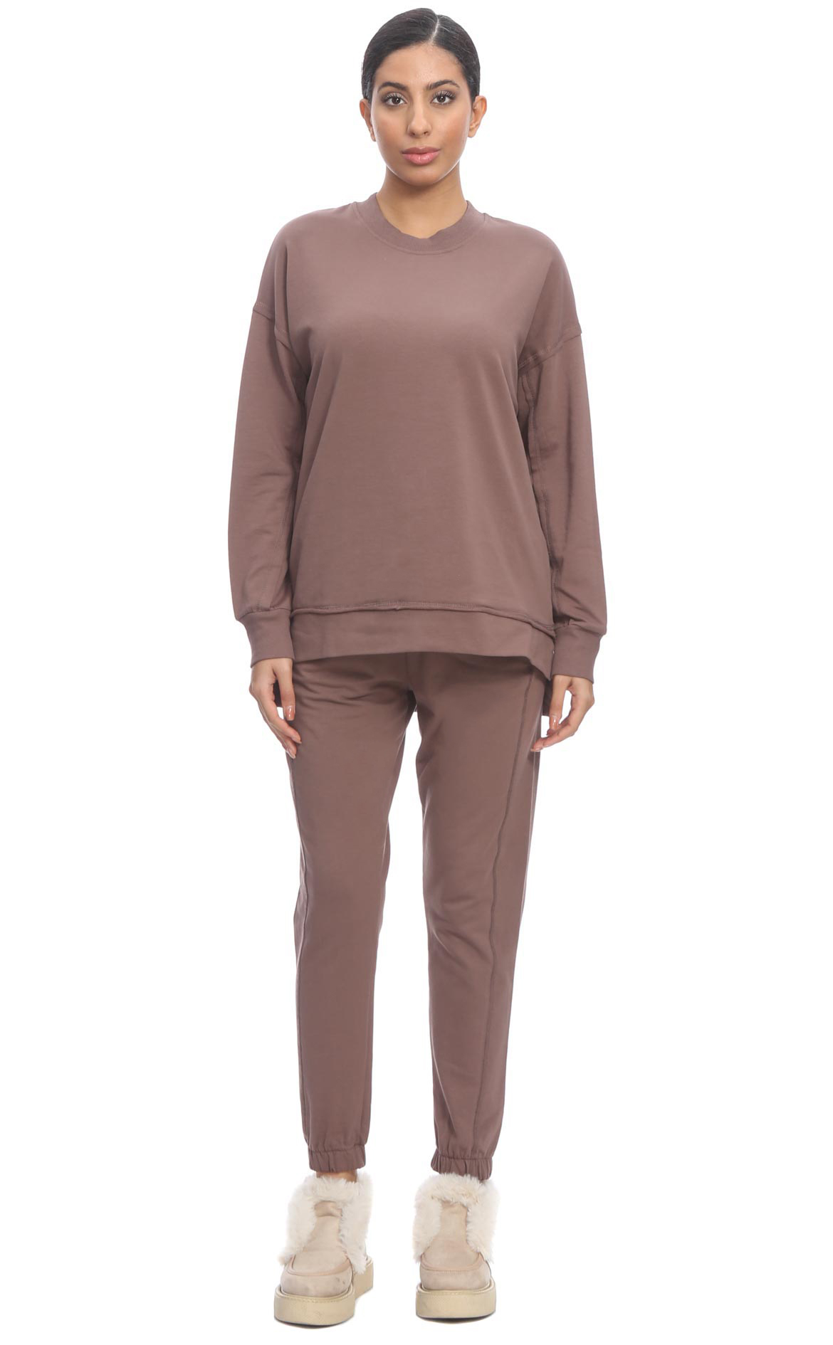 G-Lingerie-G-Lingerie Kahverengi Pijama Takımı G-Lingerie-G-Lingerie Kahverengi Pijama Takımı