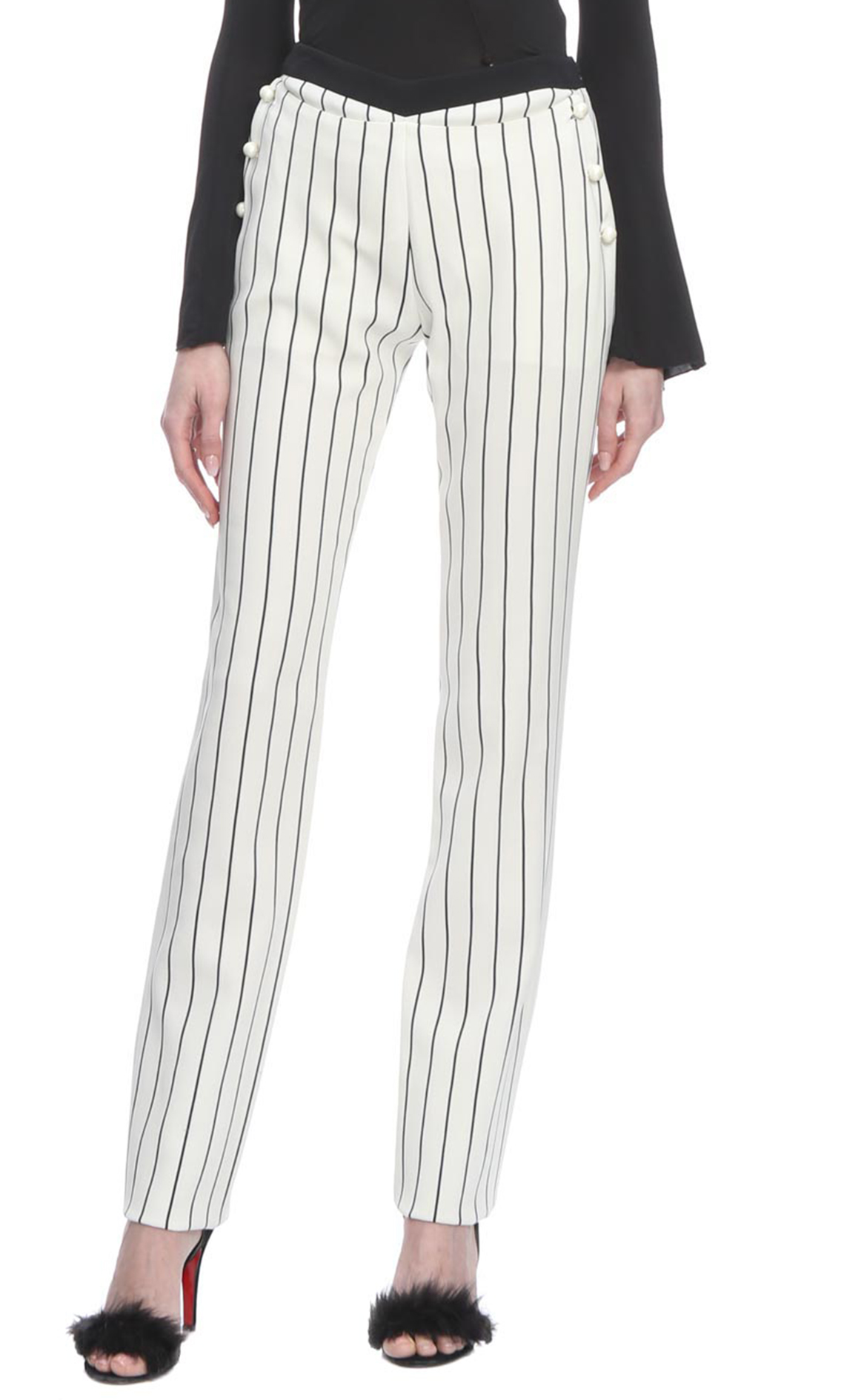Mugler-Mugler Ekru Pantolon Mugler-Mugler Ekru Pantolon