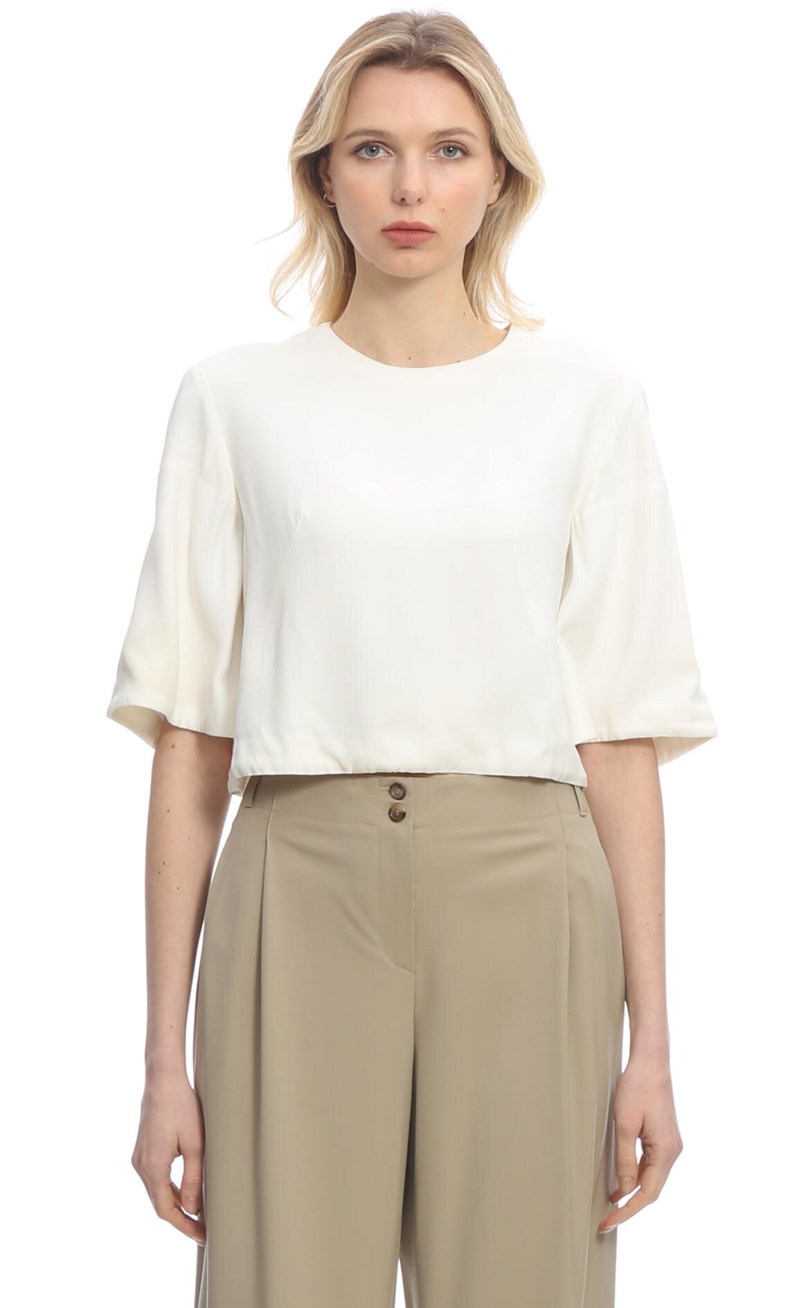 Alexander McQueen-Alexander McQueen Krem Rengi Bluz