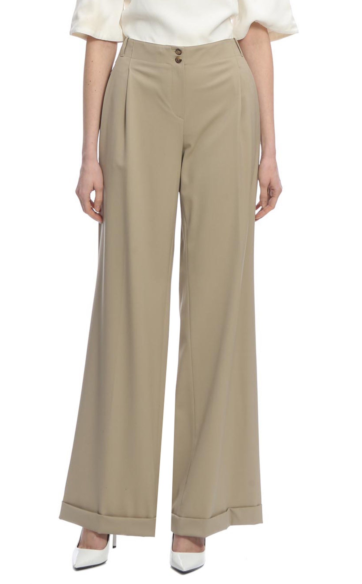 Michael Kors Collection-Michael Kors Bej Pantolon Michael Kors Collection-Michael Kors Bej Pantolon