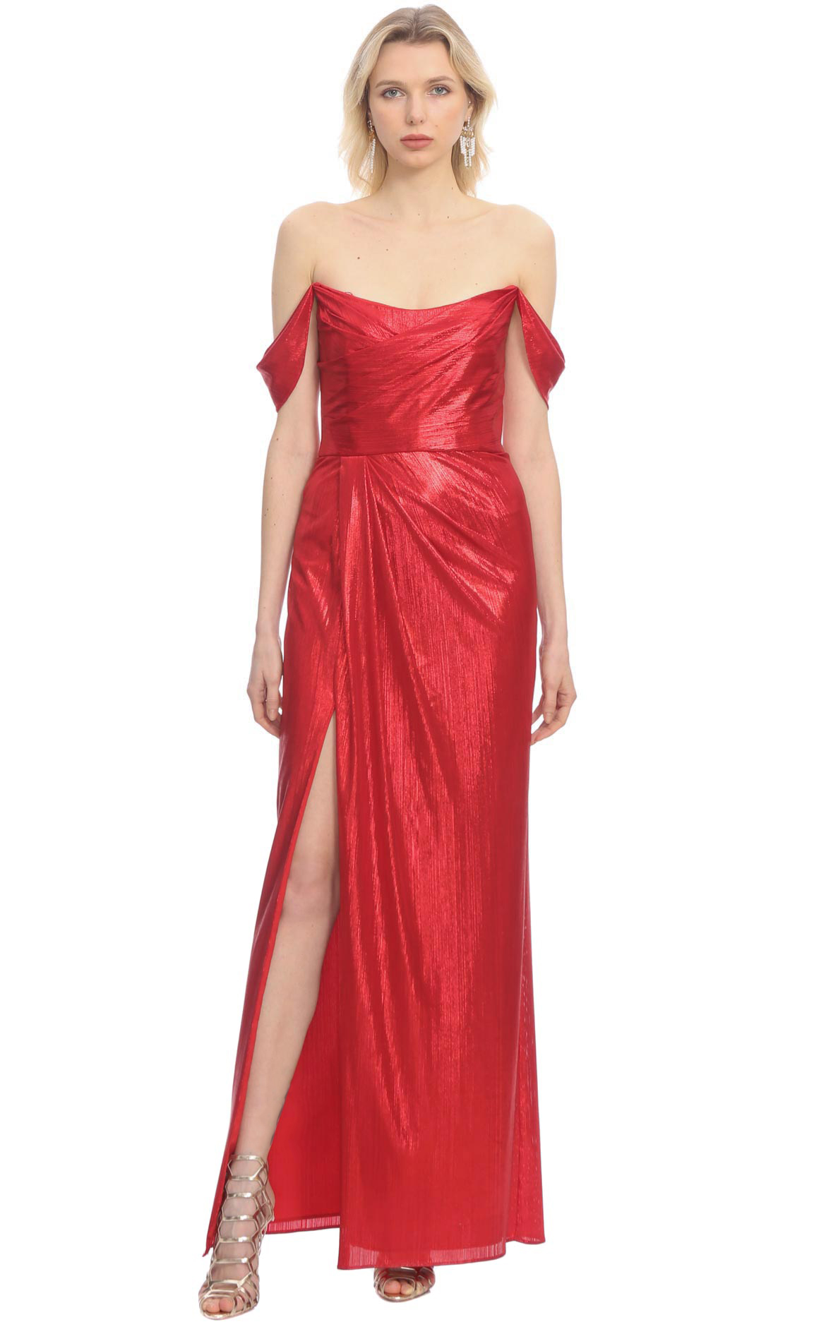 Marchesa Notte-Marchesa Notte  Kırmızı Gece Elbisesi Marchesa Notte-Marchesa Notte  Kırmızı Gece Elbisesi