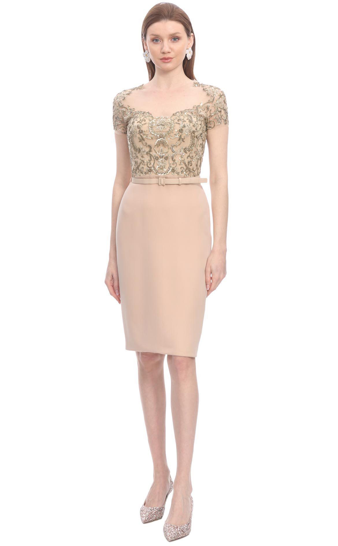 Reem Acra-Reem Acra Altın Rengi Elbise Reem Acra-Reem Acra Altın Rengi Elbise