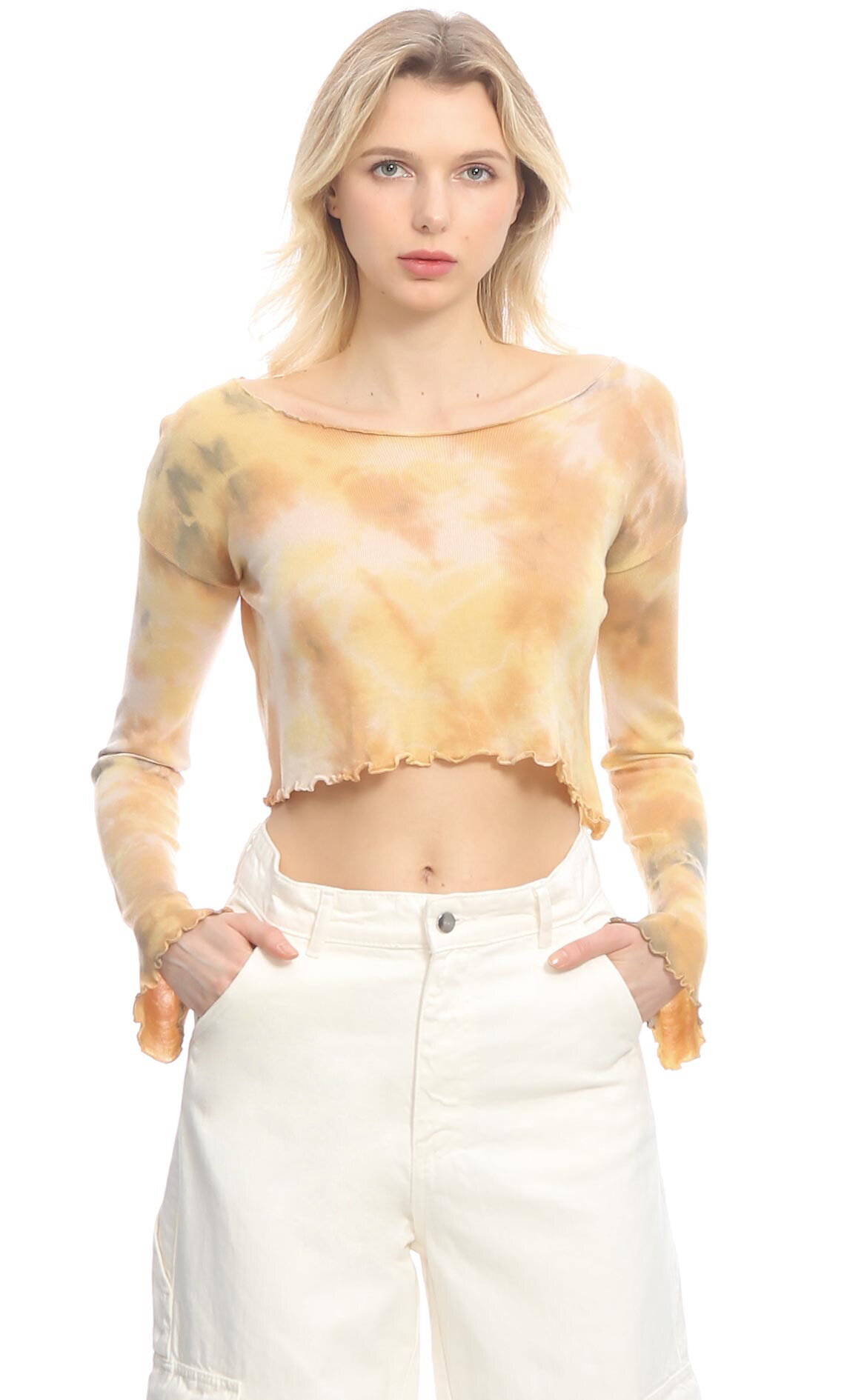 Aniye By-Aniye By Camel Crop Top