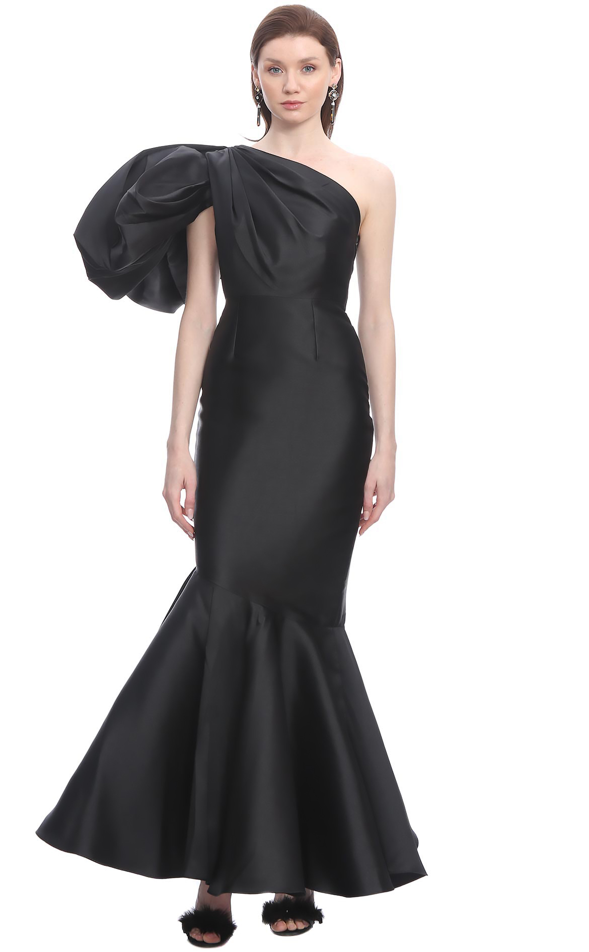 Solace London-Solace London Siyah Elbise