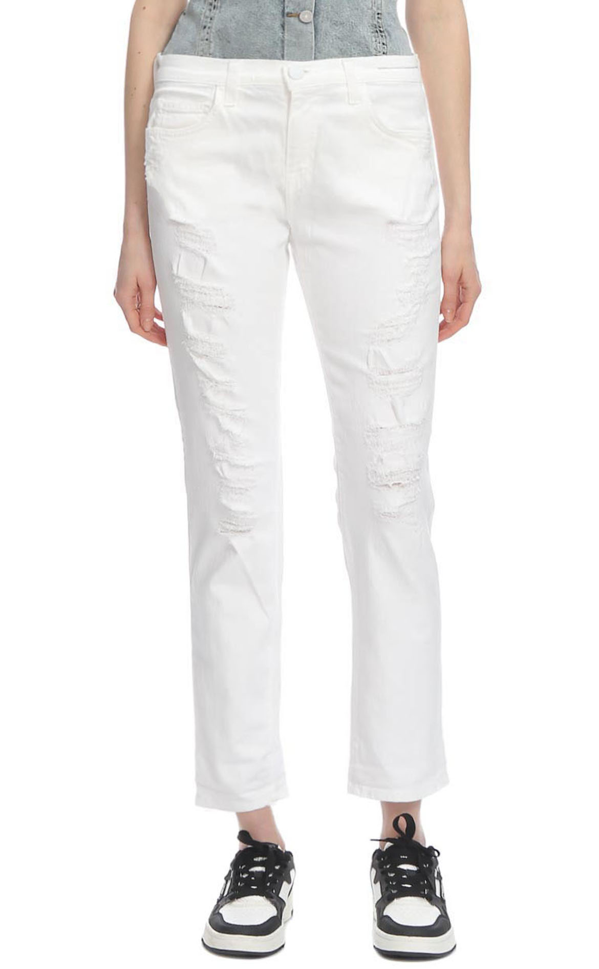 Current Elliot-Current Elliot Beyaz Jean Pantolon Current Elliot-Current Elliot Beyaz Jean Pantolon