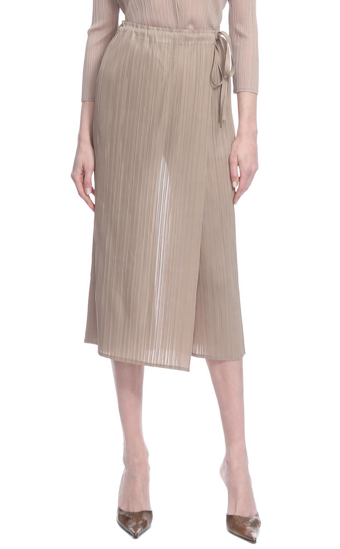 Christina Paris-Christina Paris Bej Pantolon Etek