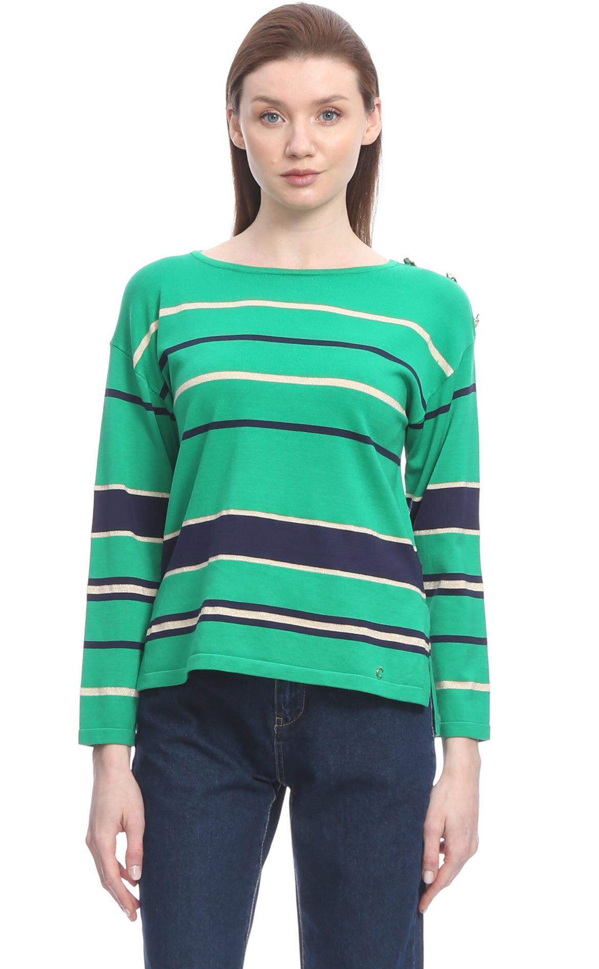 Christina Paris-Christina Paris Yeşil Kazak