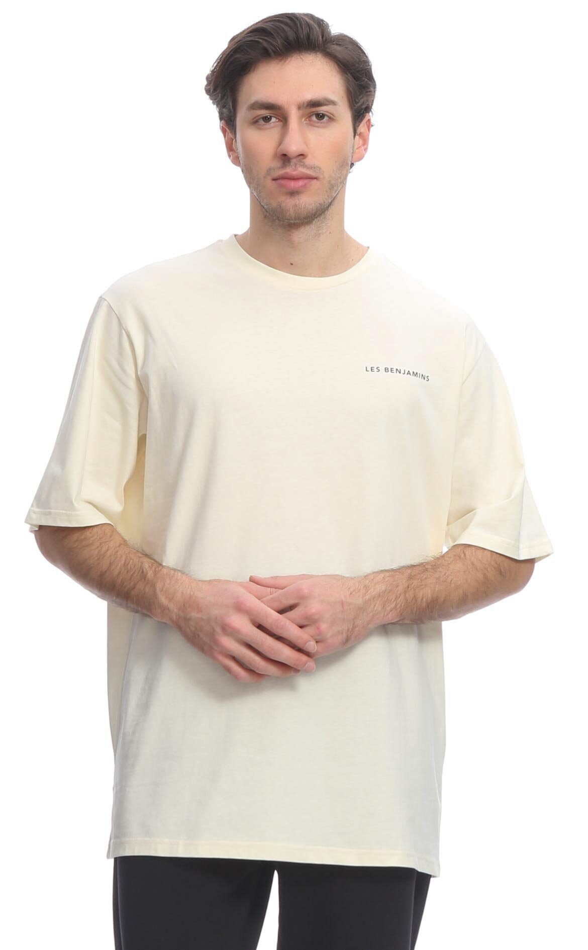 Les Benjamins-Les Benjamins Ekru T-Shirt Les Benjamins-Les Benjamins Ekru T-Shirt