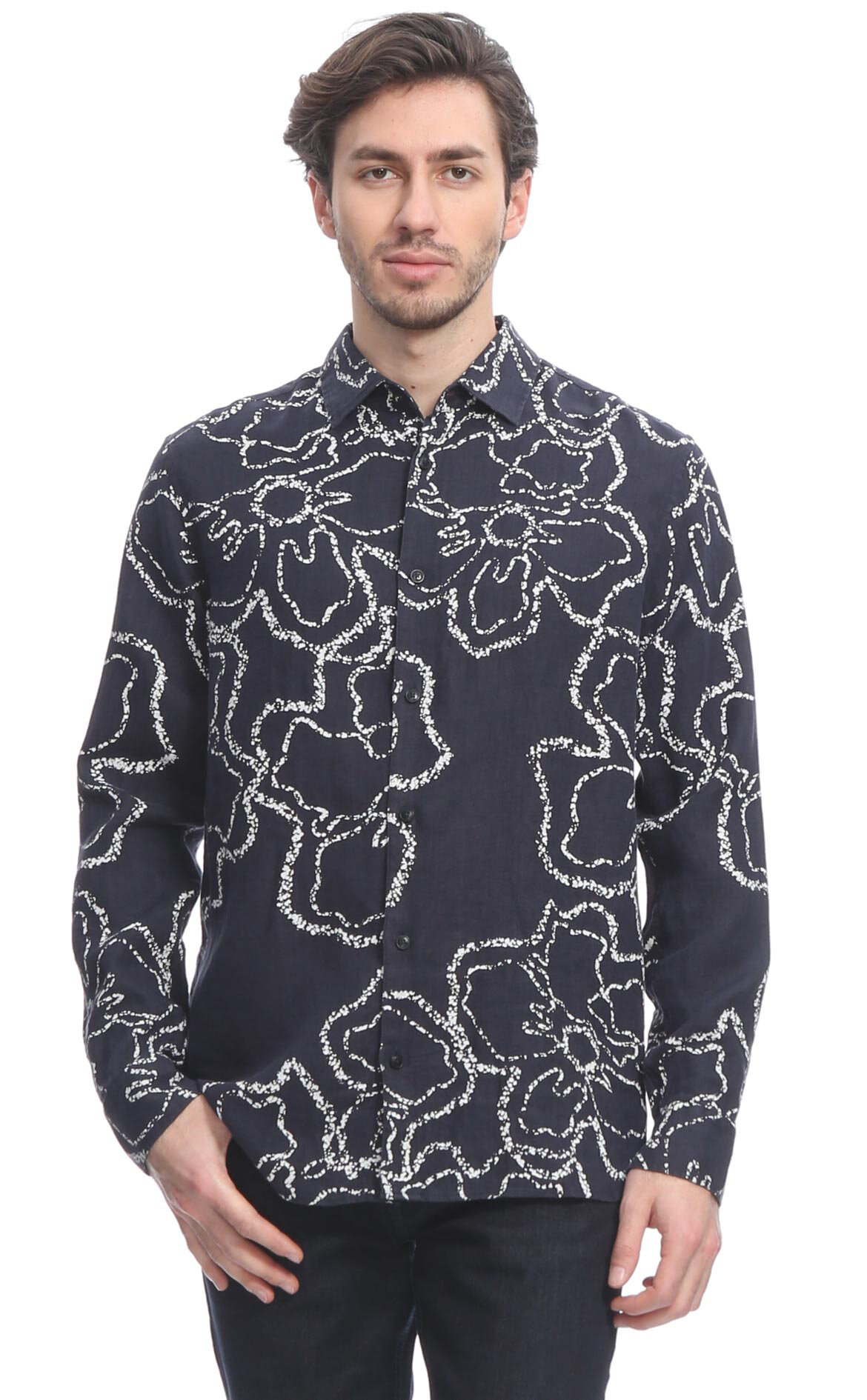 Ted Baker-Ted Baker Lacivert Gömlek