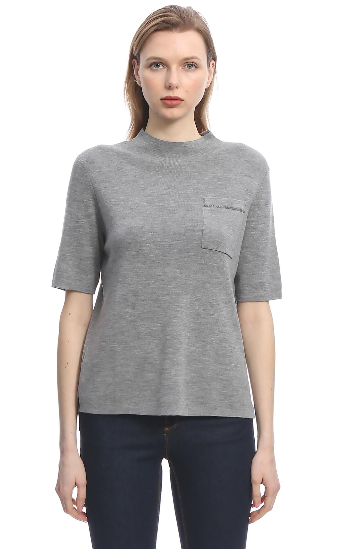 Christina Paris-Christina Paris Gri Kazak